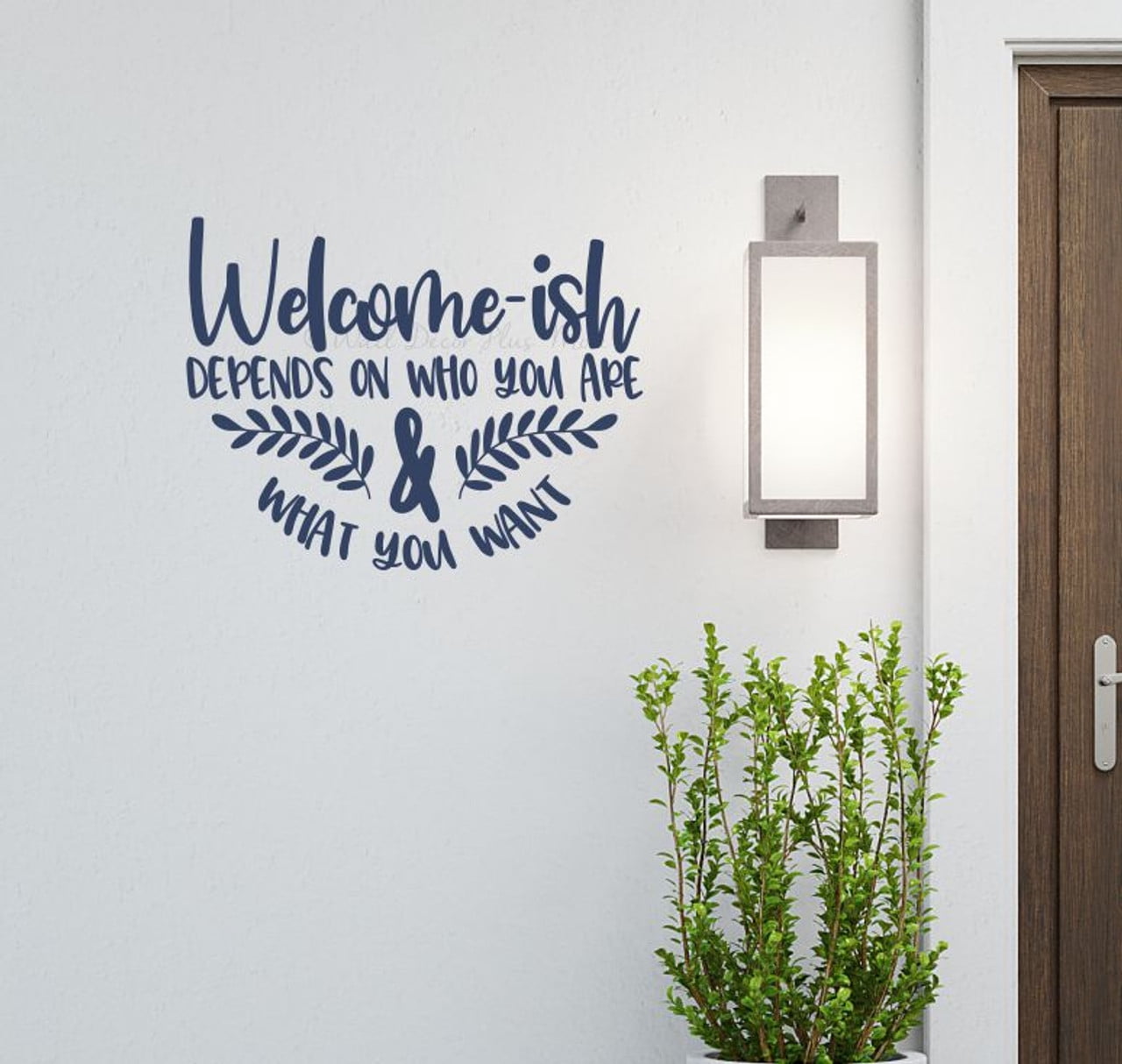 Welcome-ish Depends Who You Are Entryway Decor for Wall - Inspirational ...