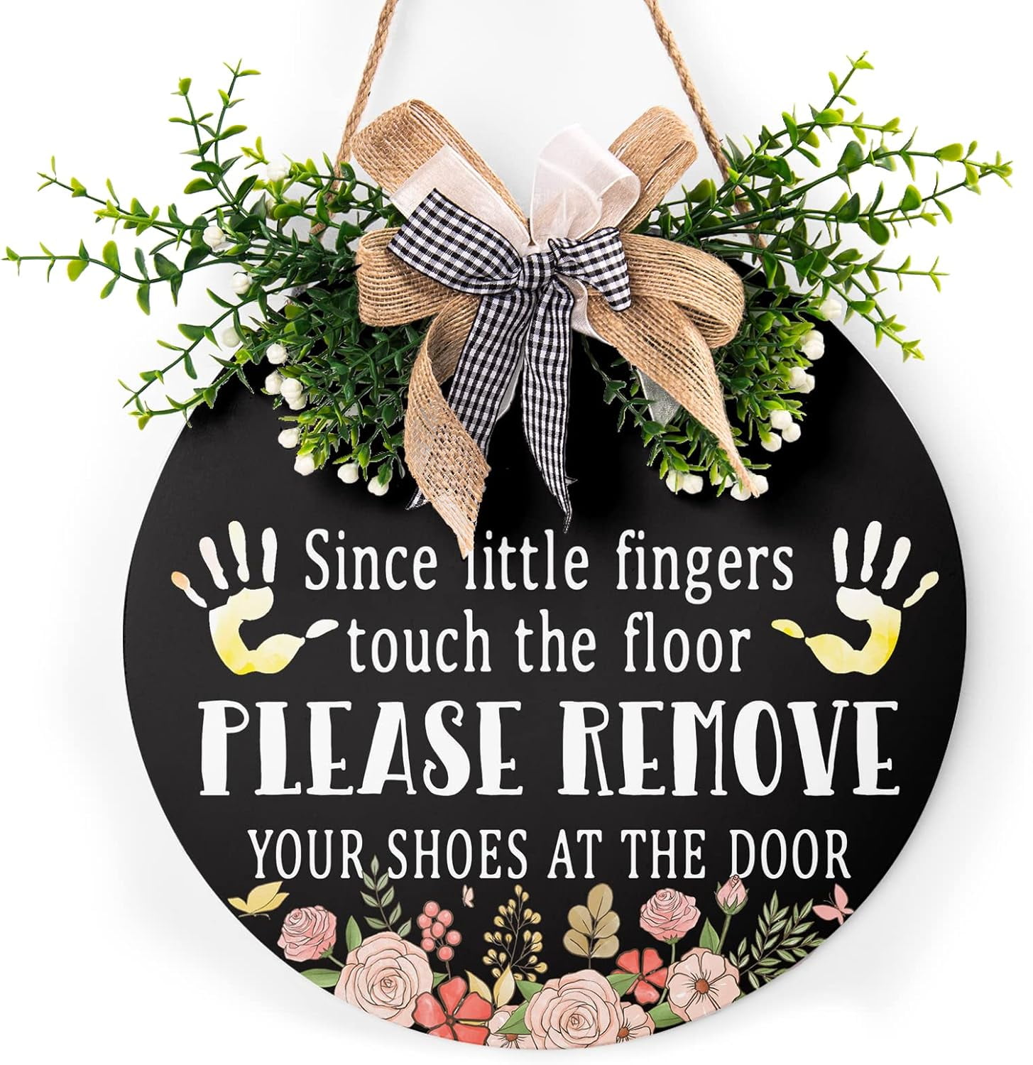 Welcome-ish Front Door Sign- Welcome Hanging Door Sign 12in Wood Plaque ...