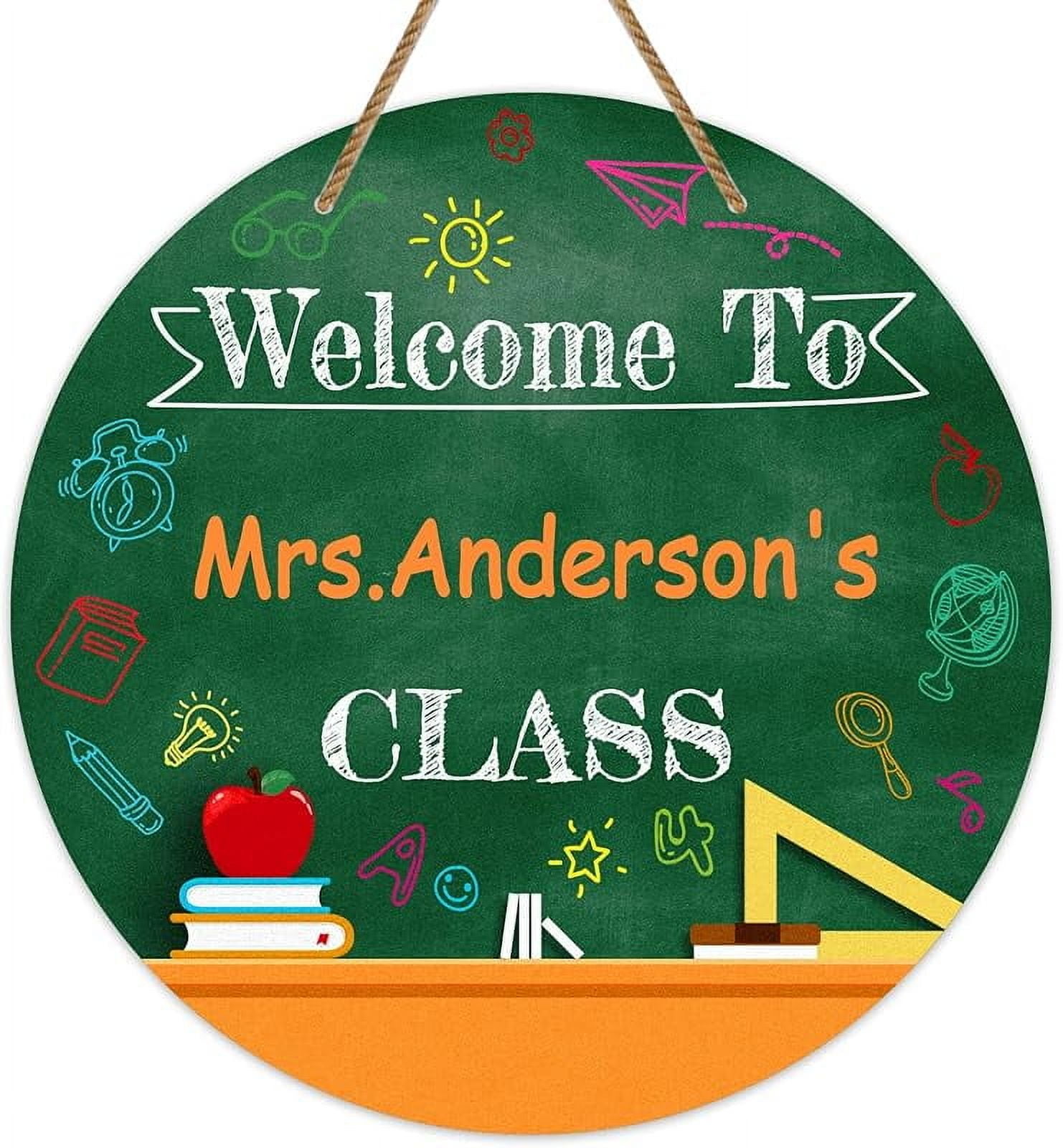 Welcome sign of classroom decorations Welcome to our classroom entrance ...