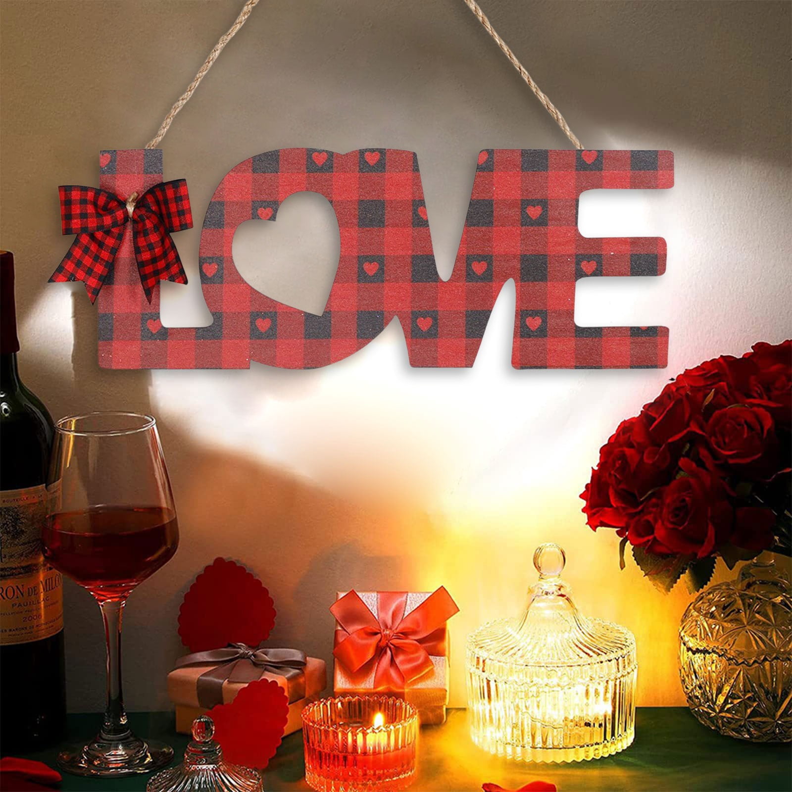 Welcome sign for front door! Valentine's Day Exclusive Wooden Heart ...