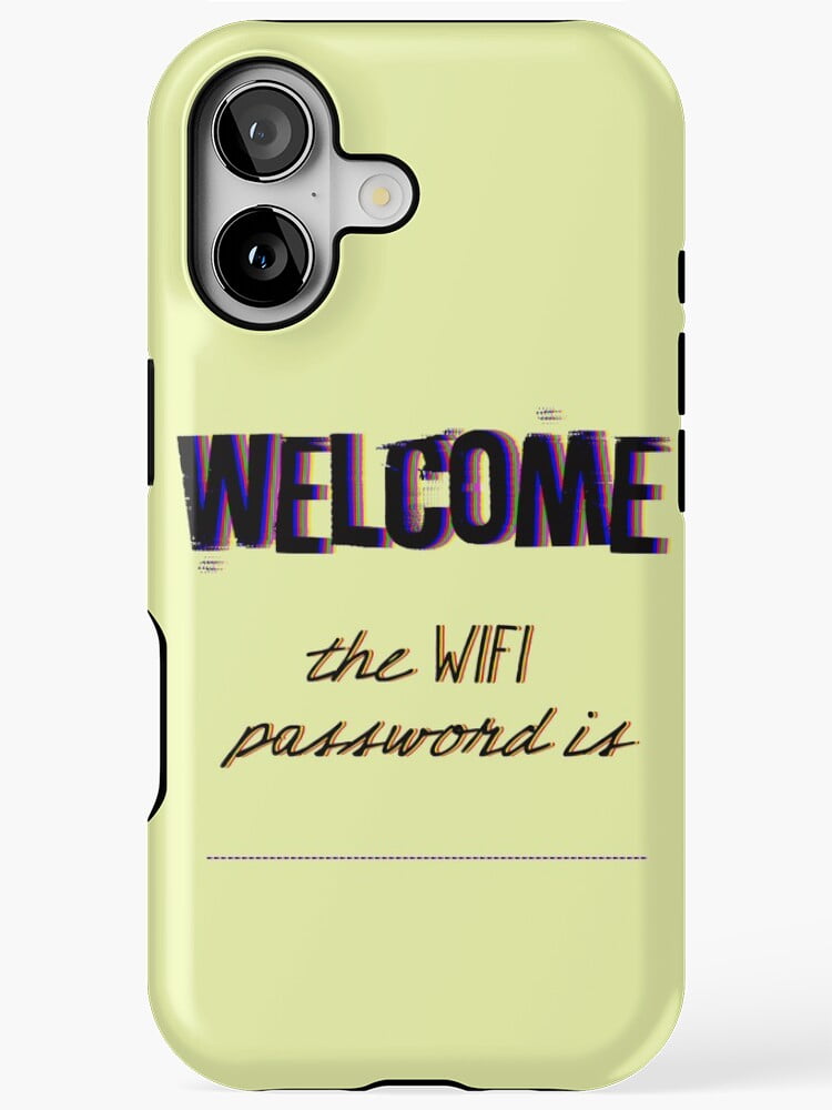 Welcome the WiFi Password Is Funny Bold Typography Meme Inspired Quote ...