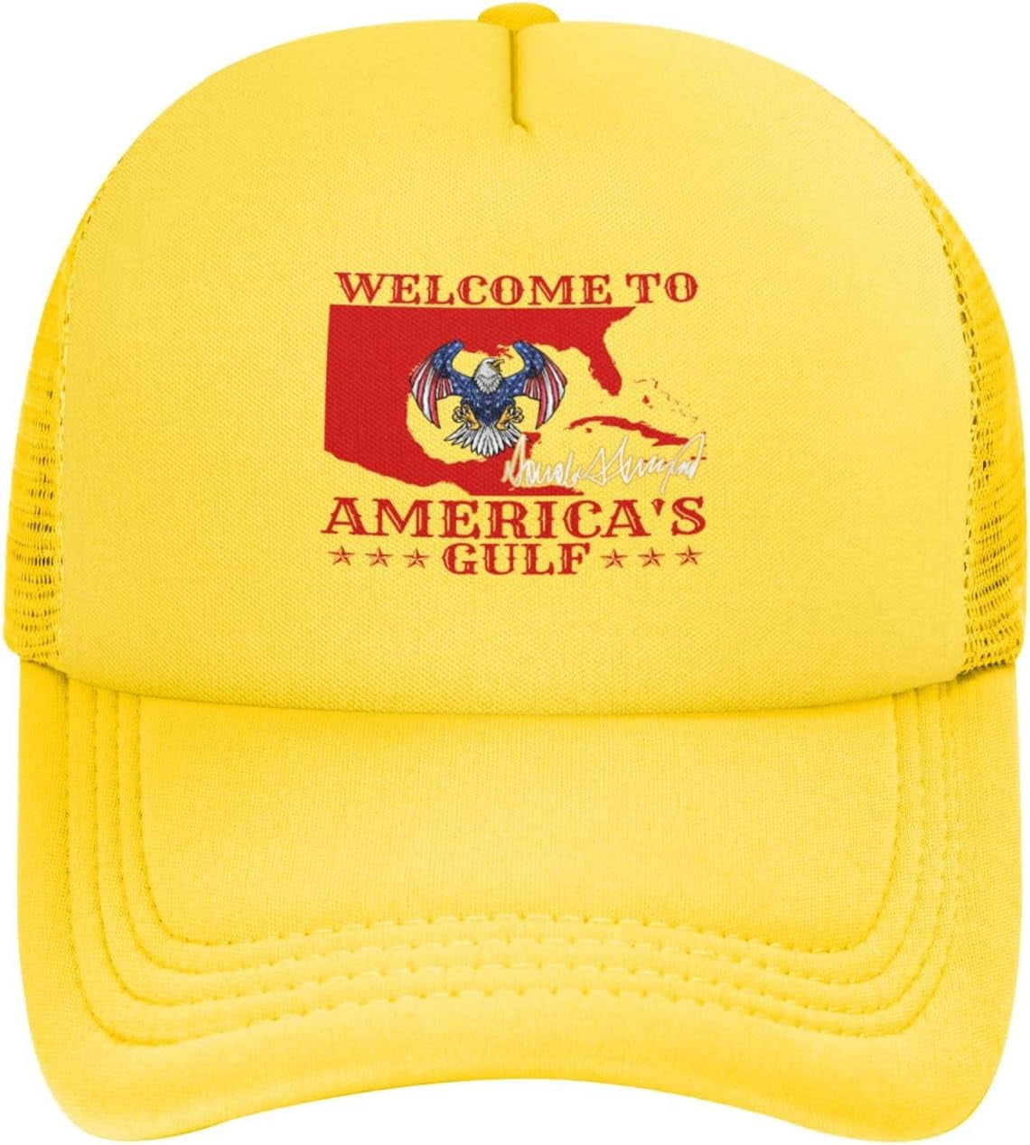 Welcome to America's Gulf Mesh Hat Gulf of USA Trump 2025 Mexico ...