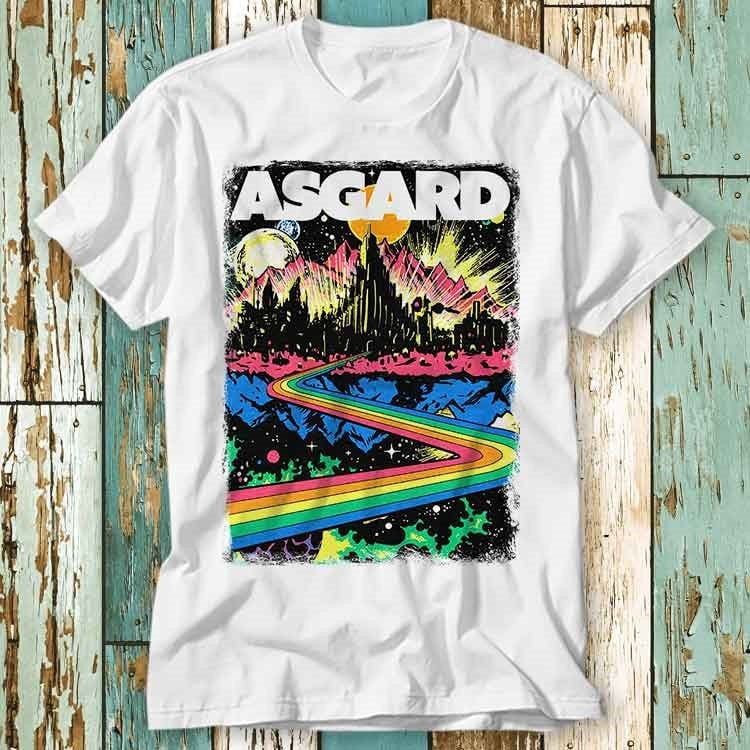 Welcome to Asgard Home of the Gods Odin Poster Thor Loki T Shirt Top ...