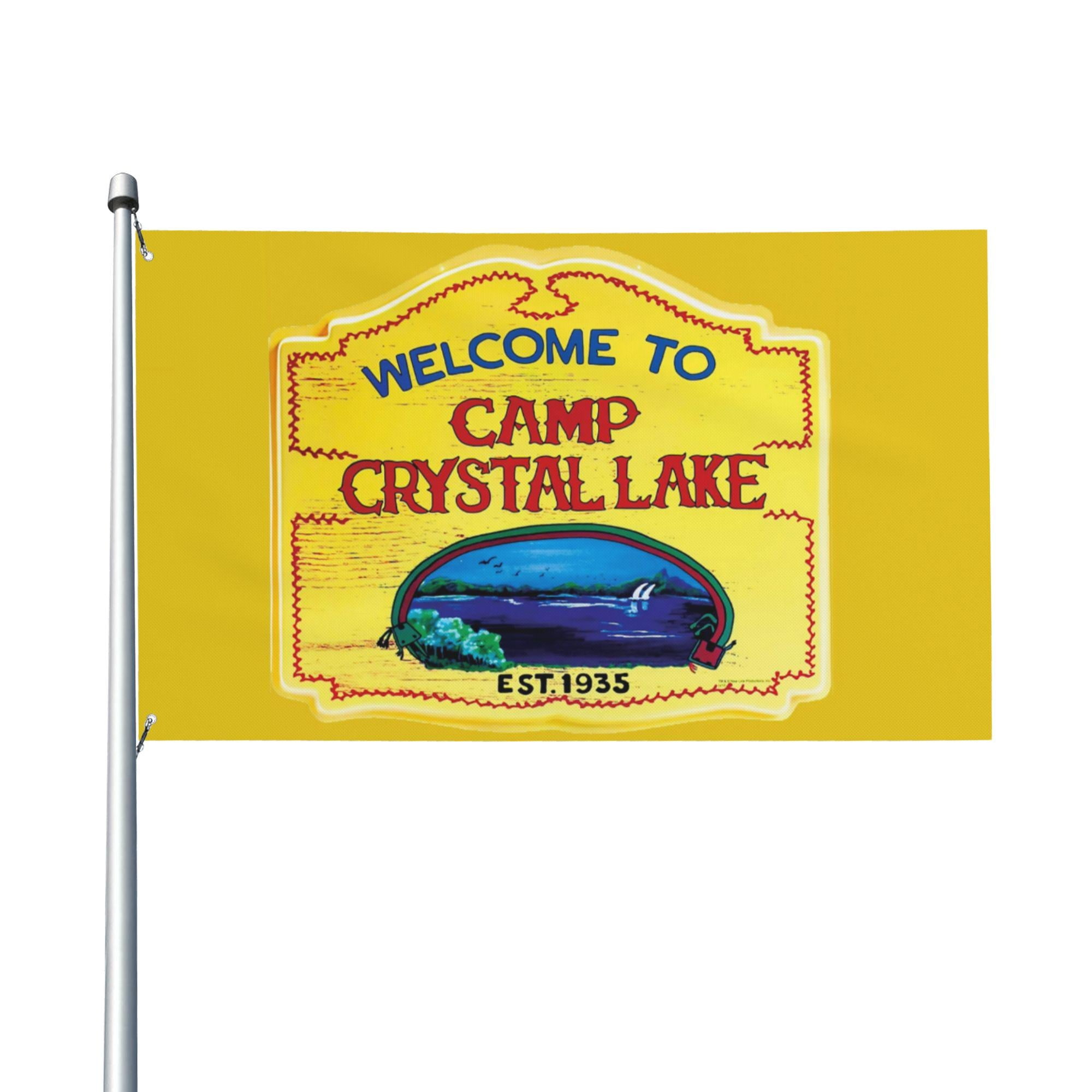 Welcome to Camp Crystal Lake Flags Garden Home Flag House Flags For ...