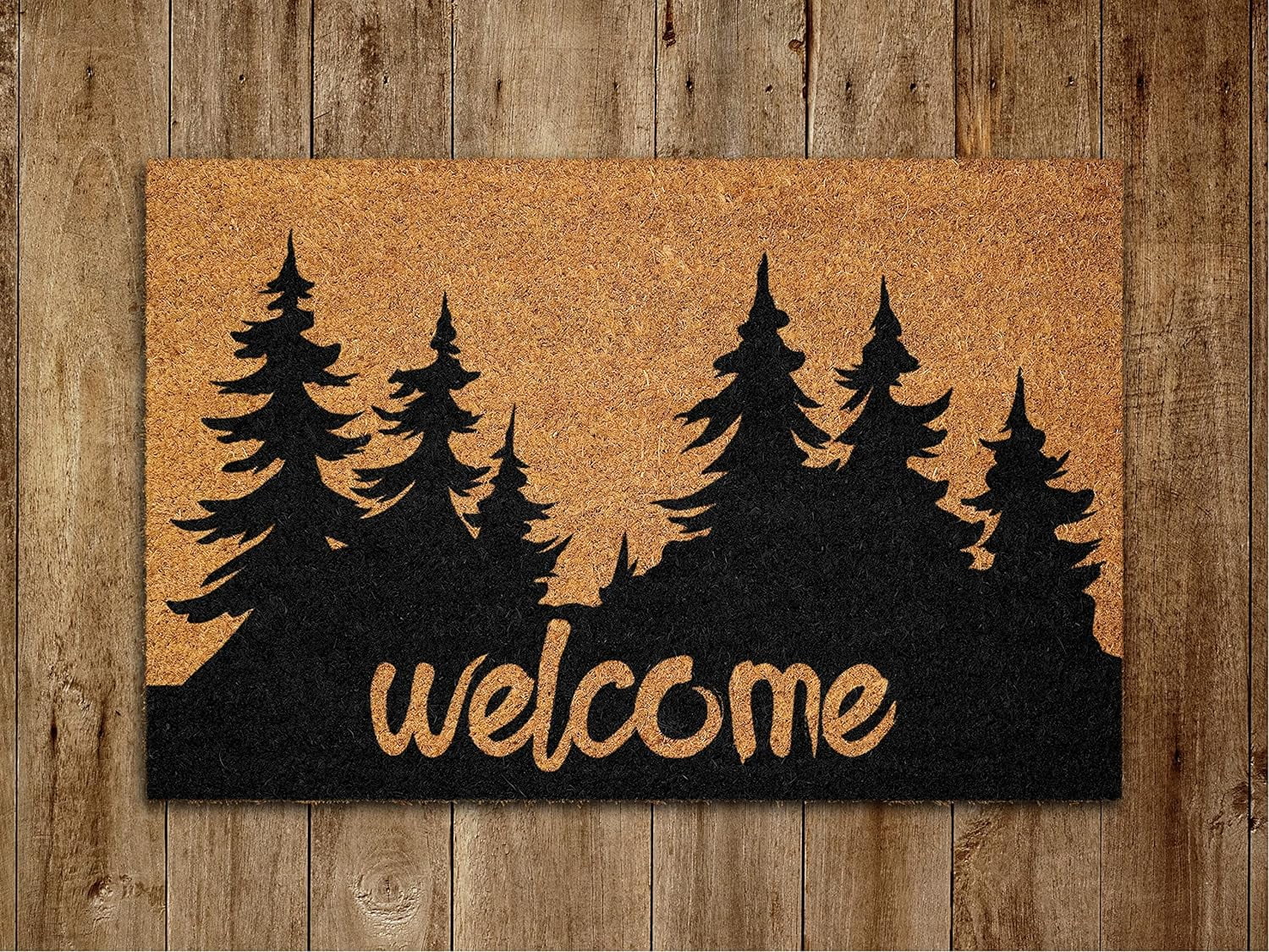 Welcome to Forest Door Mat Forest Welcome Outdoor Mat 20x32 inch ...
