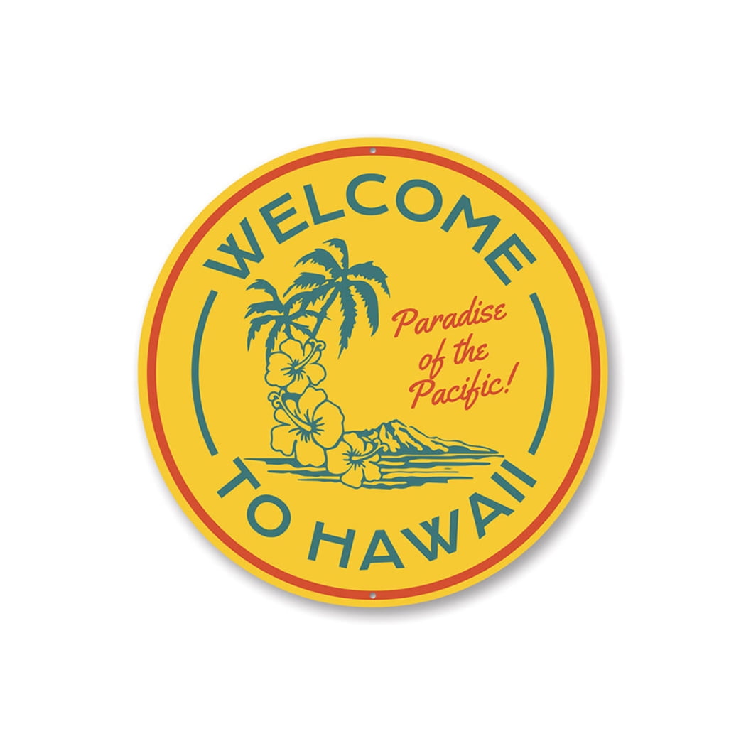 Welcome to Hawaii, Beach Sign, Beach Lover Sign, Beach Housae Welcome ...