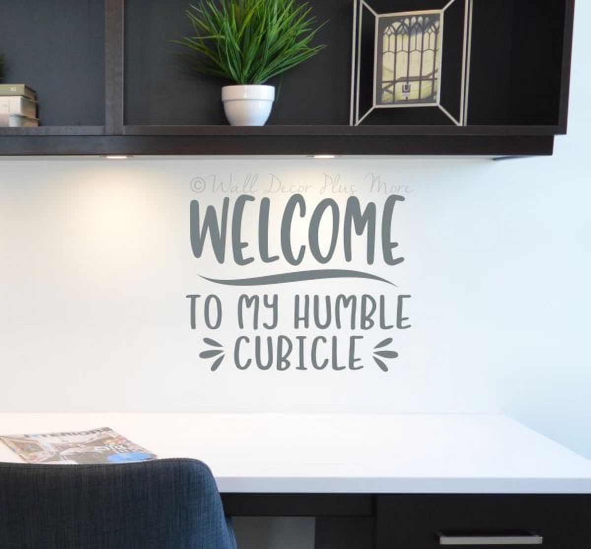 Welcome to Humble Cubicle Office Wall Decor Sticker Decal Workspace Quote Vinyl Lettering Art ...