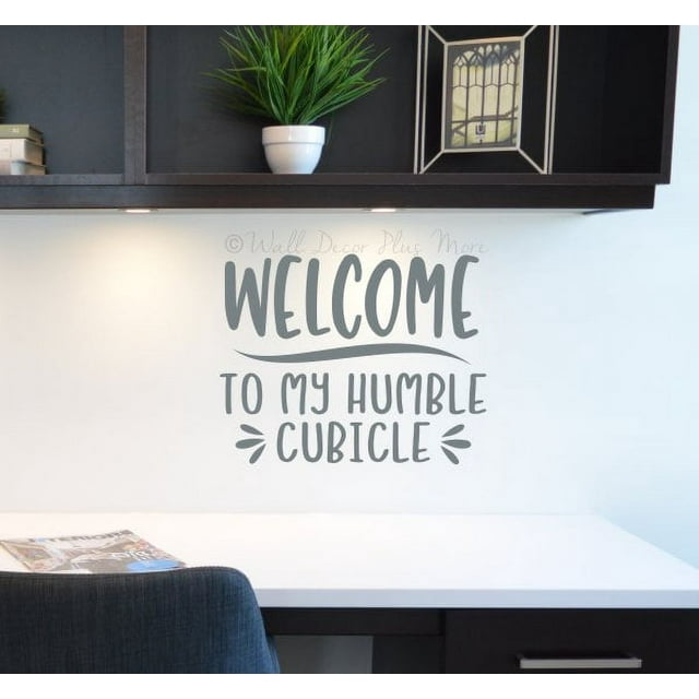 Welcome to Humble Cubicle Office Wall Decor Sticker Decal Workspace ...