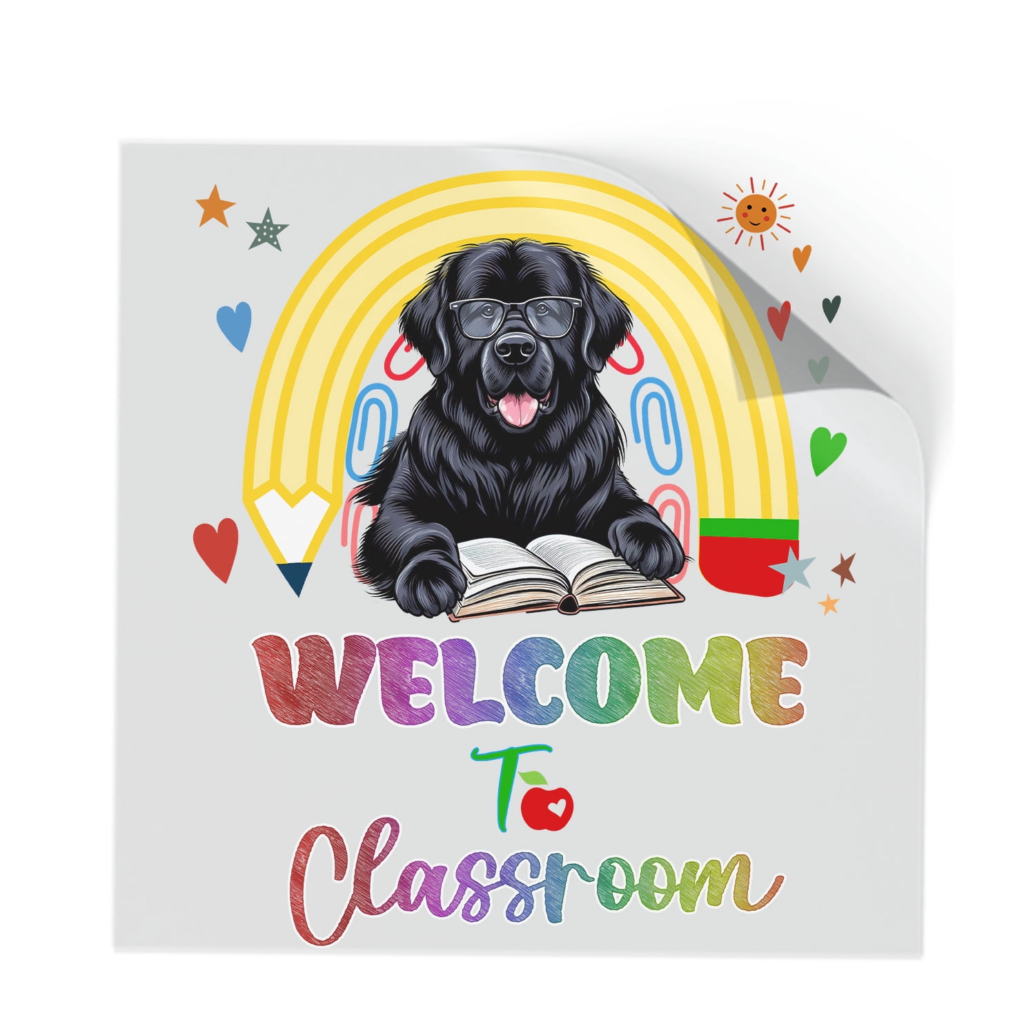 Welcome to Newfoundland Classroom Teacher Dog Mom Cutout Transfer ...
