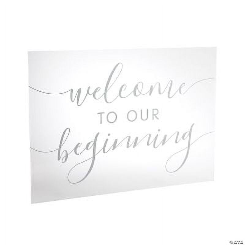Welcome to Our Beginning Sign, Wedding, Home Decor, 1 Piece - Walmart.com