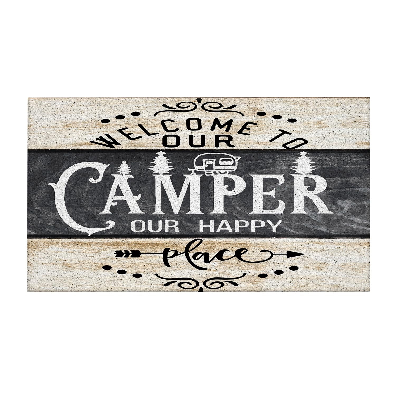 Welcome to Our Camper Door Mat Camping Door Mat Camping Shower Mat ...
