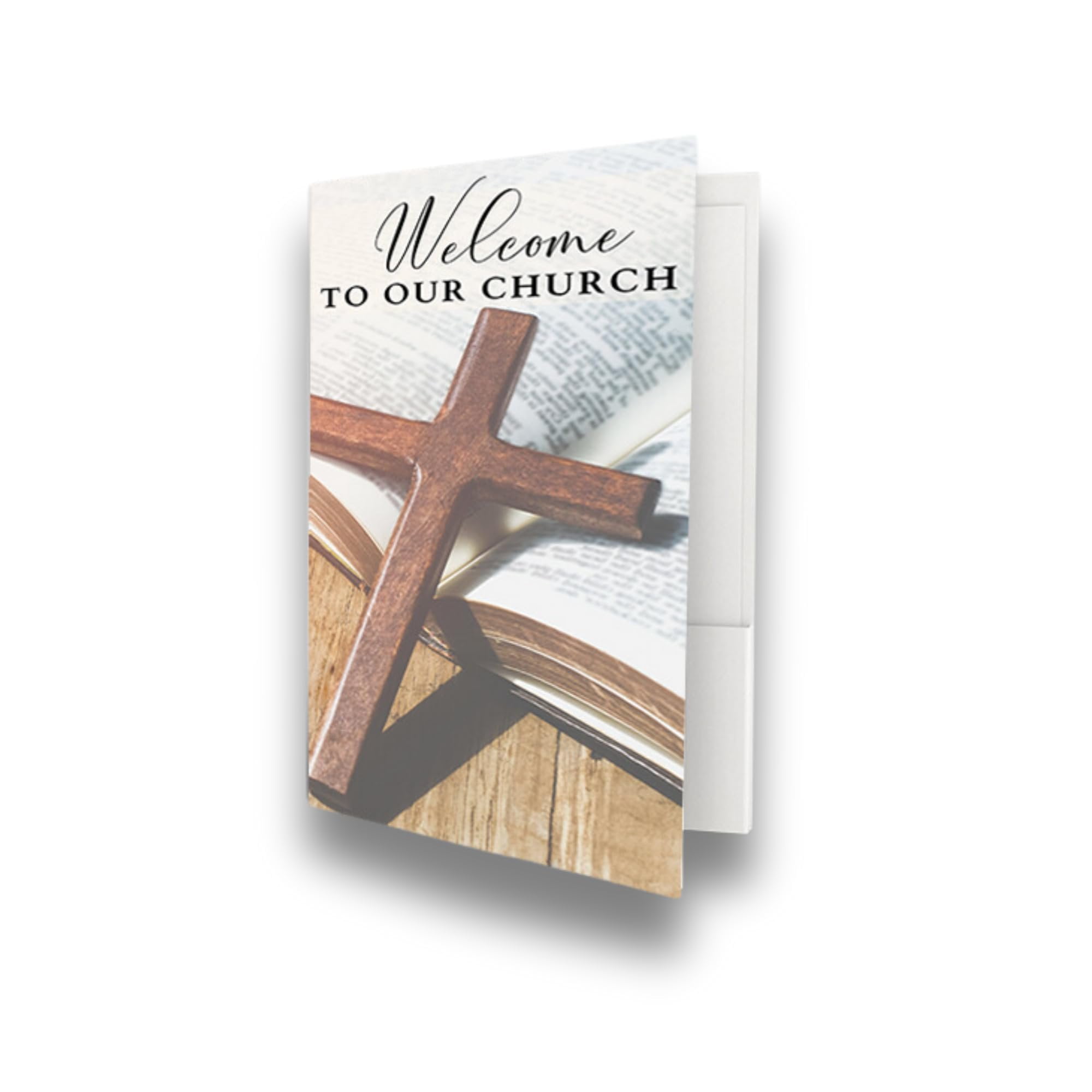 Welcome to Our Church Folders 25 pk 9x12 Full Size 2 Pocket Christian ...
