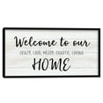 Welcome to Our Home by CAD Designs Box Framed Canvas Art Print ...