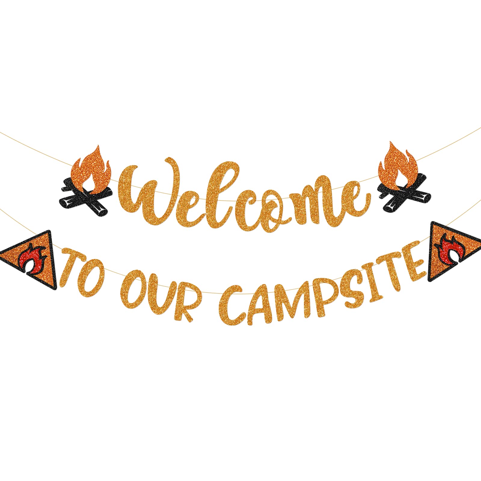 Welcome to OurTRDN Campsite Banner - Camping Party Decorations ...