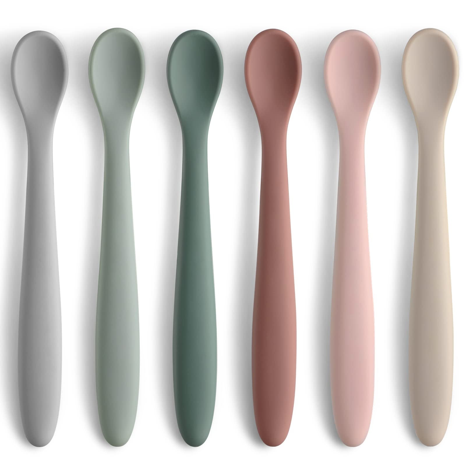 Welcome to my boutique 6-Piece Silicone Baby Feeding Spoons, First ...