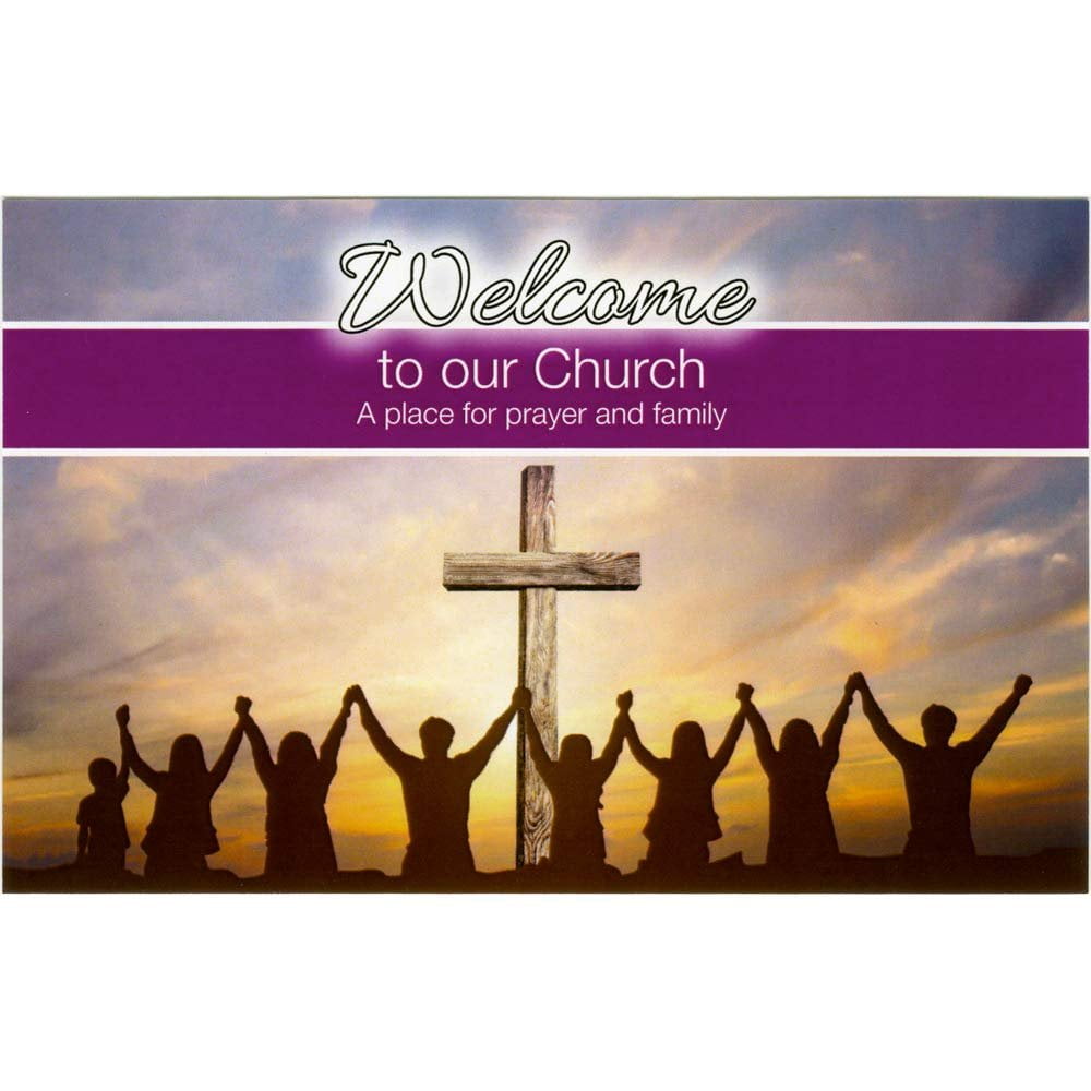 Welcome to our Church Visitor Card Pkg of 100 - Walmart.com
