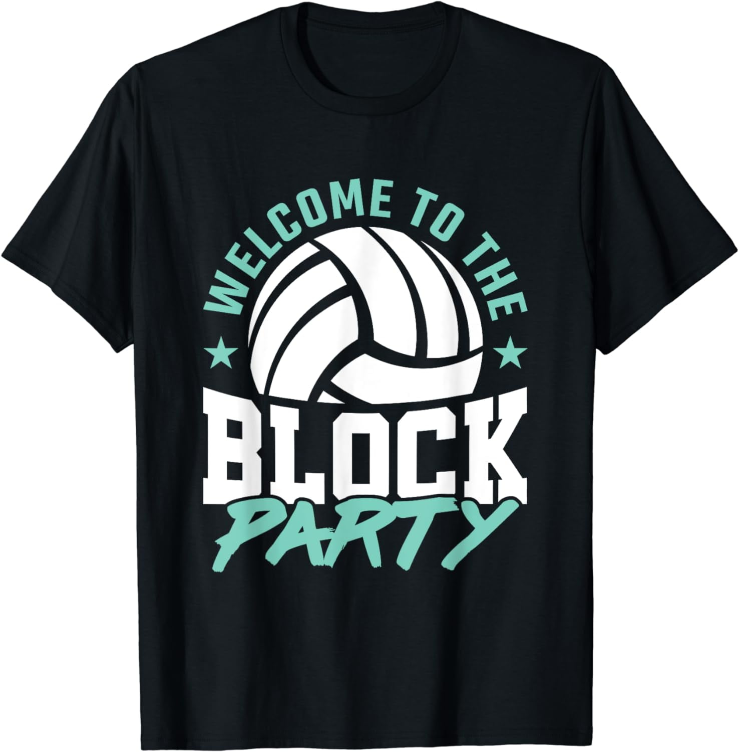 Welcome to the Block Party Volleyball Middle Blocker Graphic T-Shirt ...