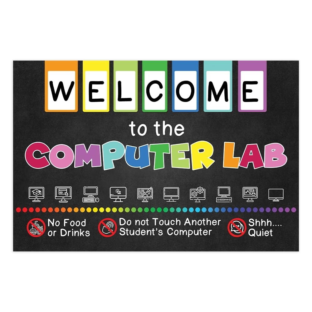 Welcome to the Computer Lab Poster, Classroom Decor, Computer Shortcuts ...