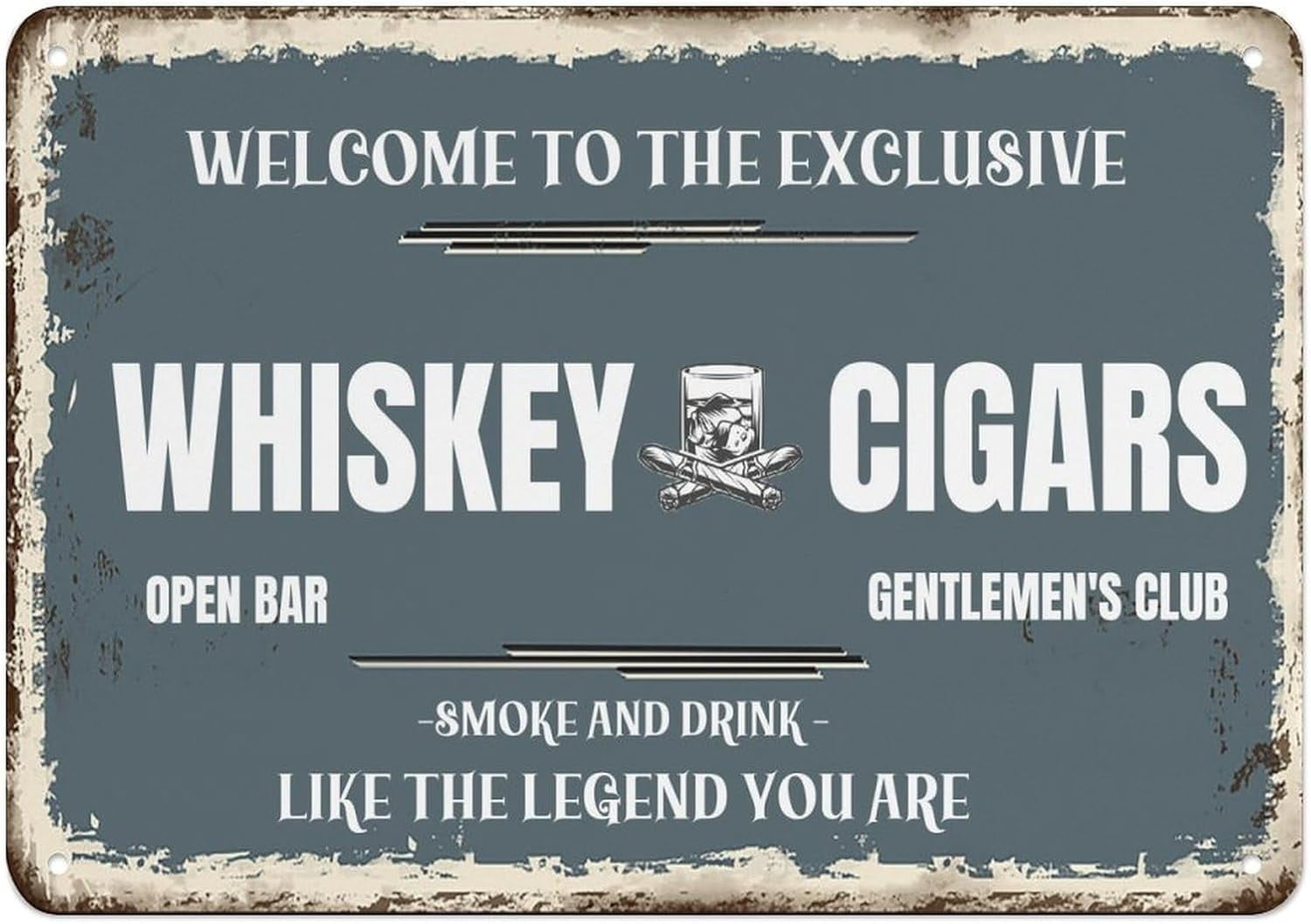 Welcome to the Exclusive Open Bar Sign Bar Signs for Home Bar Funny ...