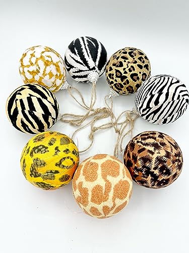 Welcome to the Jungle Animal Print fabric wrapped balls- zebra cheetah ...