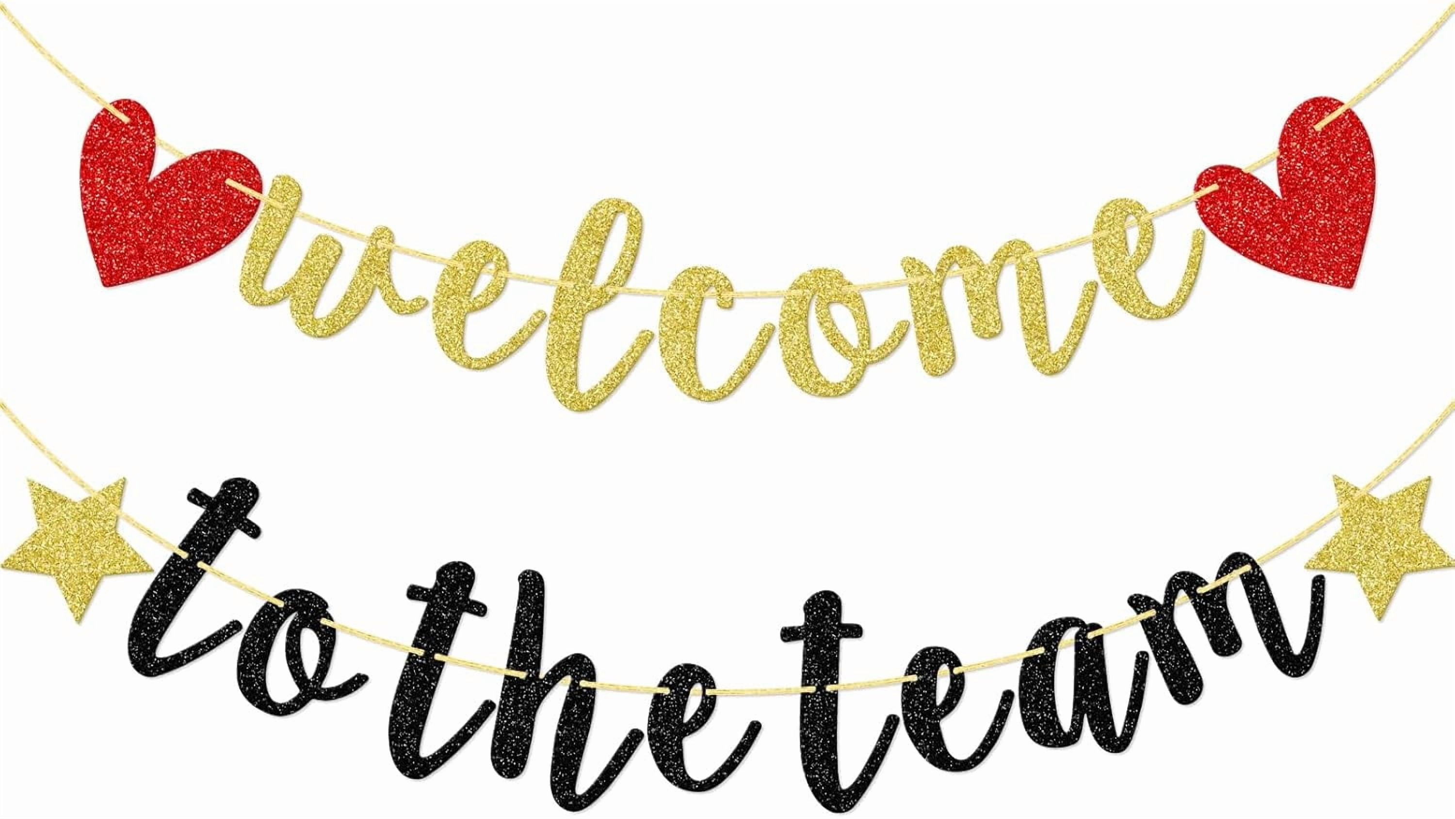 Welcome to the Team Banner for New Apprentice, Colleague, Team Member ...