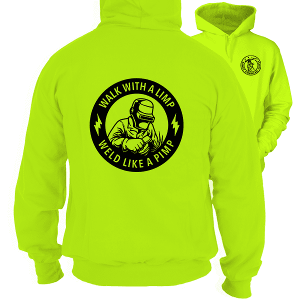 Weld Like a Pimp - Safety Yellow Hi Vis Hoodie - Walmart.com