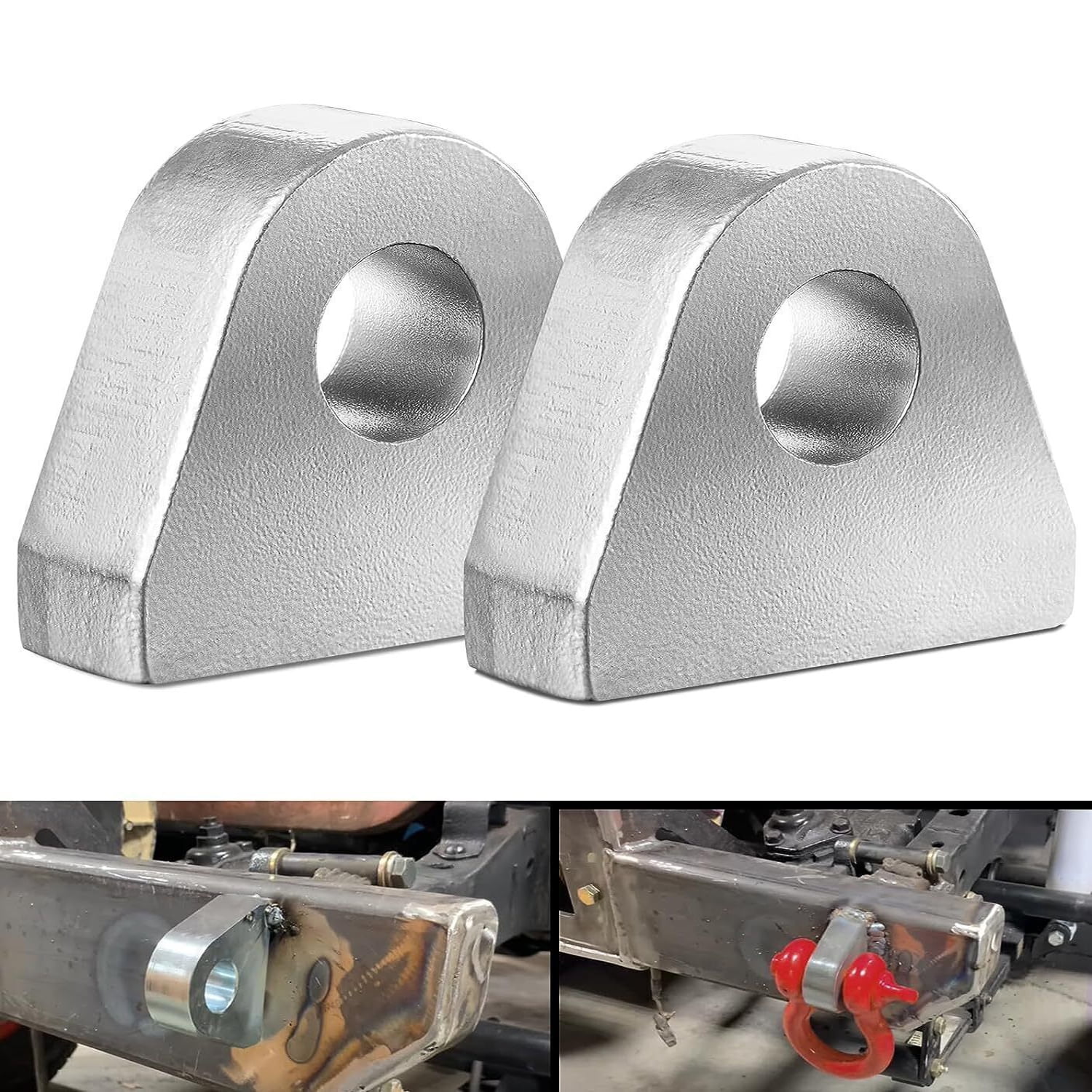 Weld On Shackle Clevis Mount 1" Thick Steel Offroad Hydraulic Tractor ...