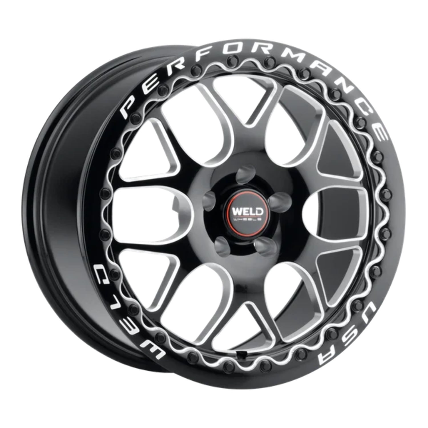 Weld Solana Drag Wheels 17x10 Gloss Black - Walmart.com