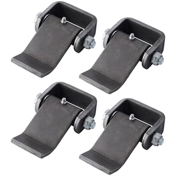 Weld on Trailer Hinges (Pack of 4), Heavy-Duty Greaseable Strap Hinge ...