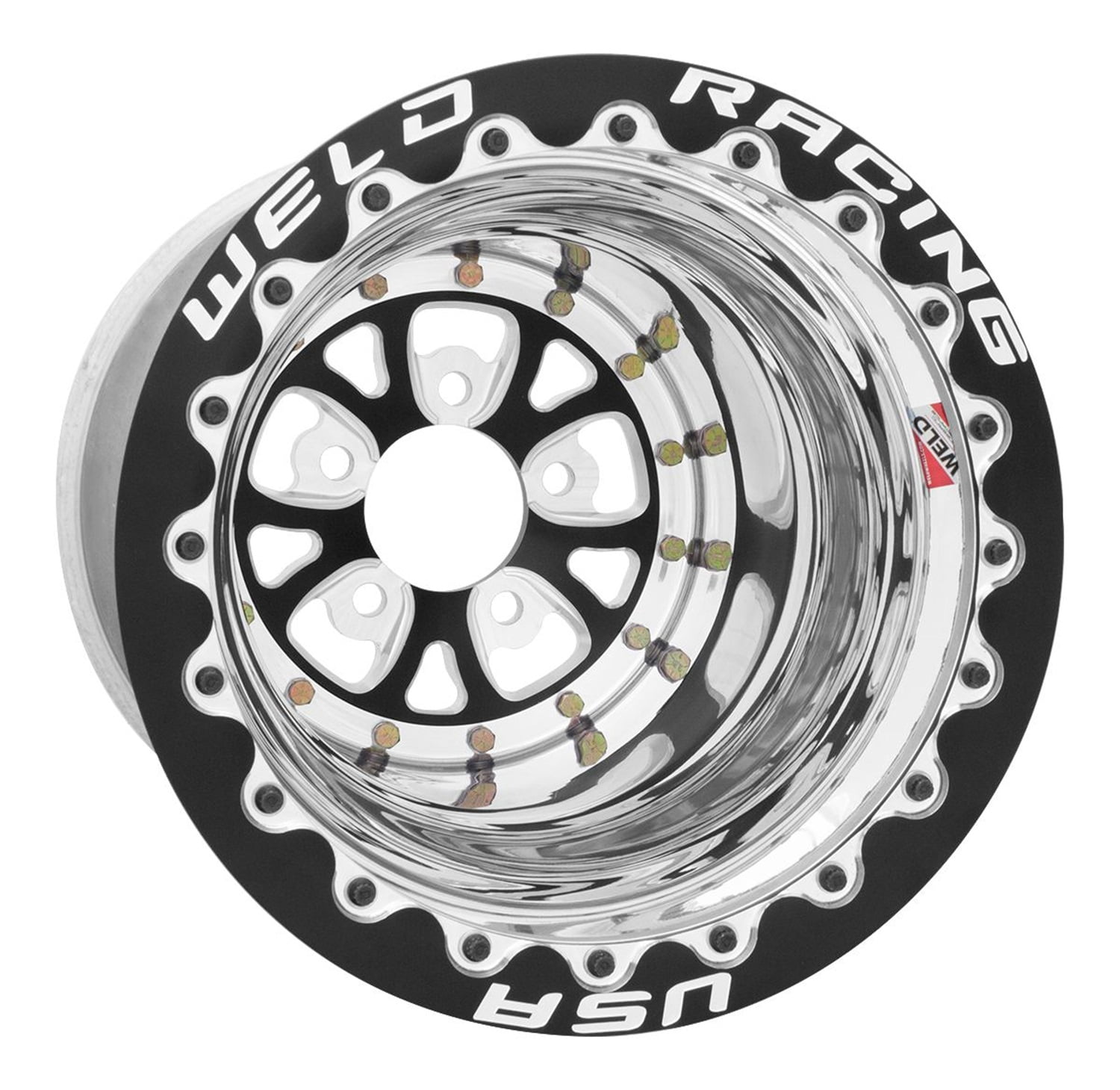 Weld V-Series 15x12 / 5x4.75 BP / 6in. BS Black Wheel - Black Double ...