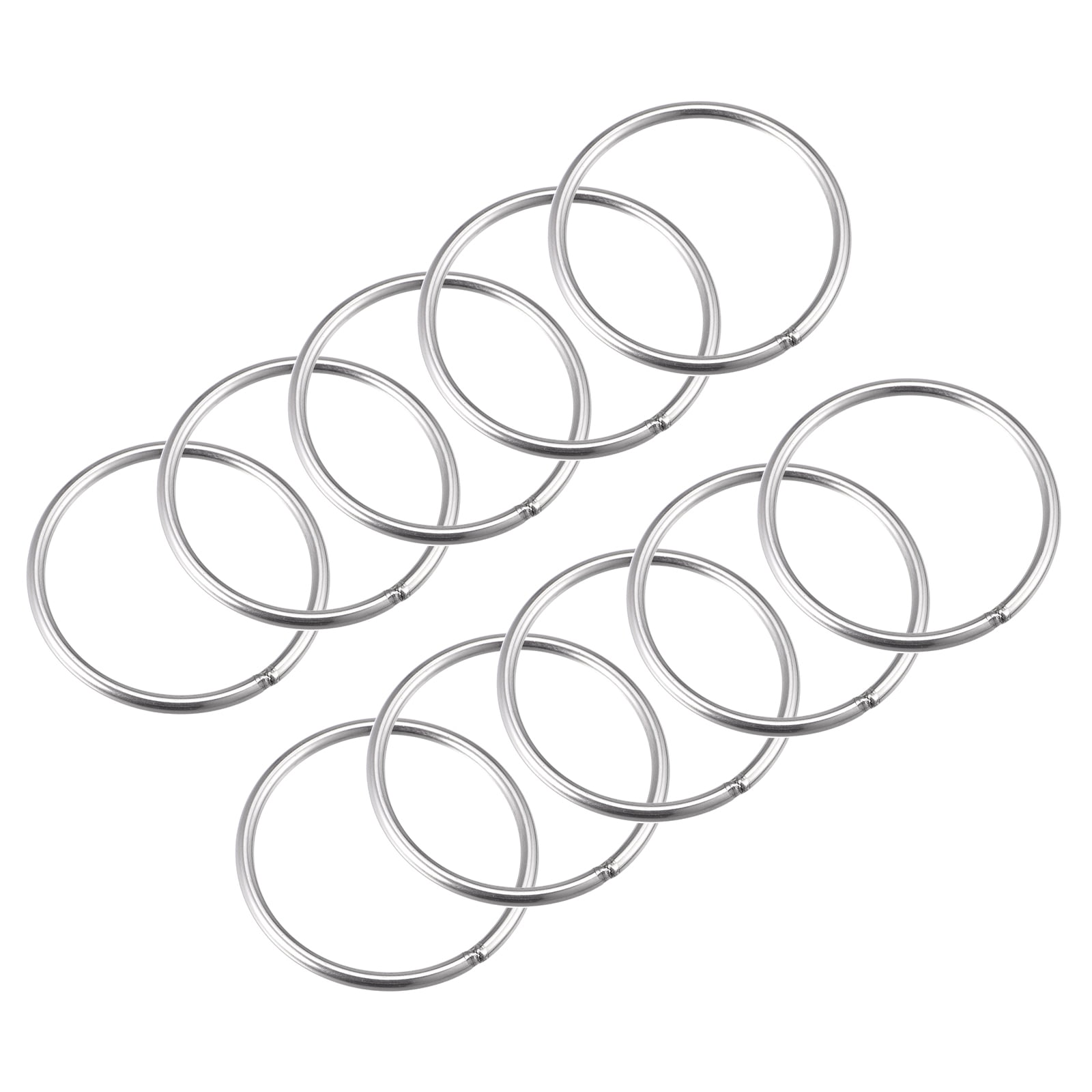 Welded O Ring 60mm Outer Dia. 4mm Thickness 304 Stainless Steel 20 Pack ...