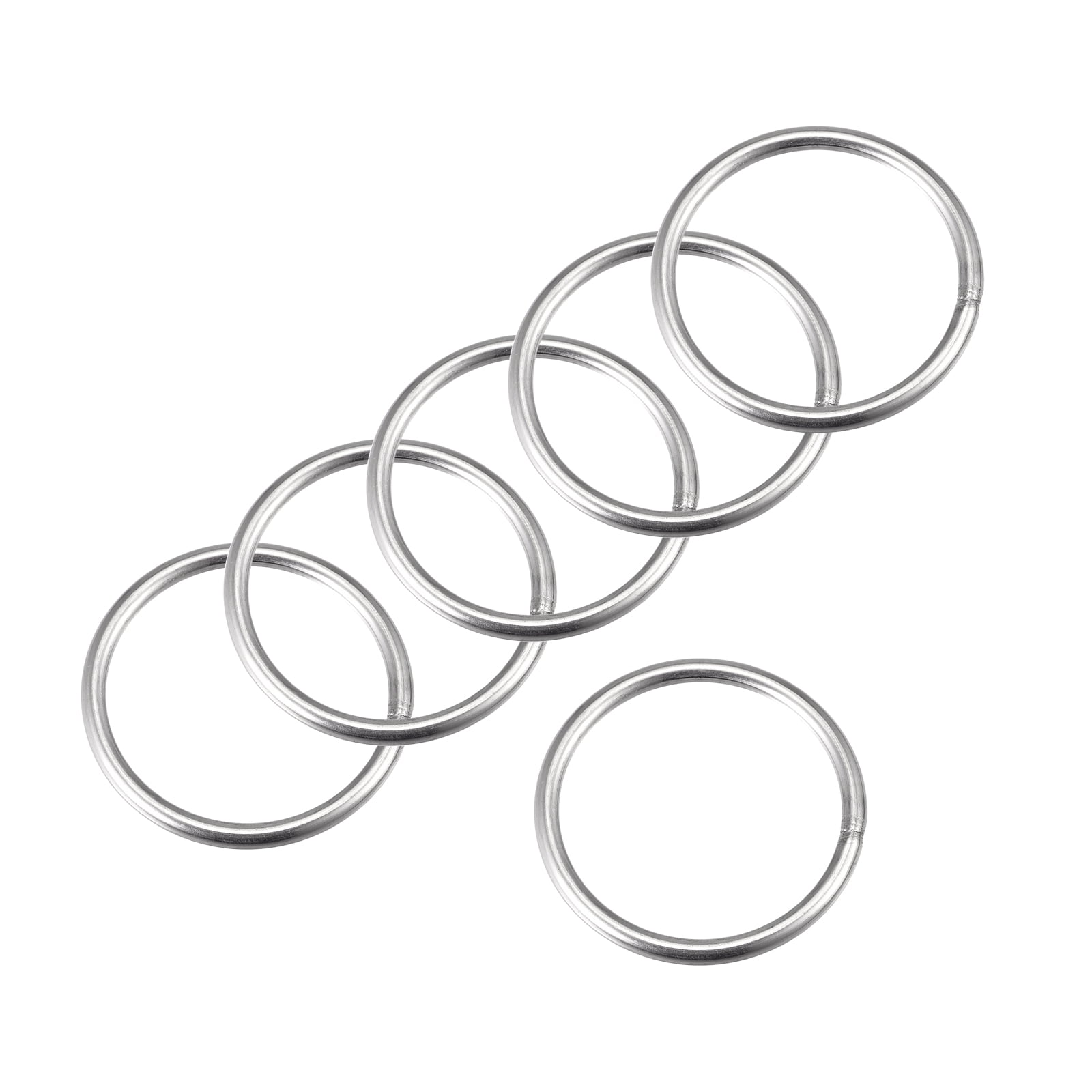 Uxcell 304 Stainless Steel Welded O Rings, Hardware for Hanging Plant ...