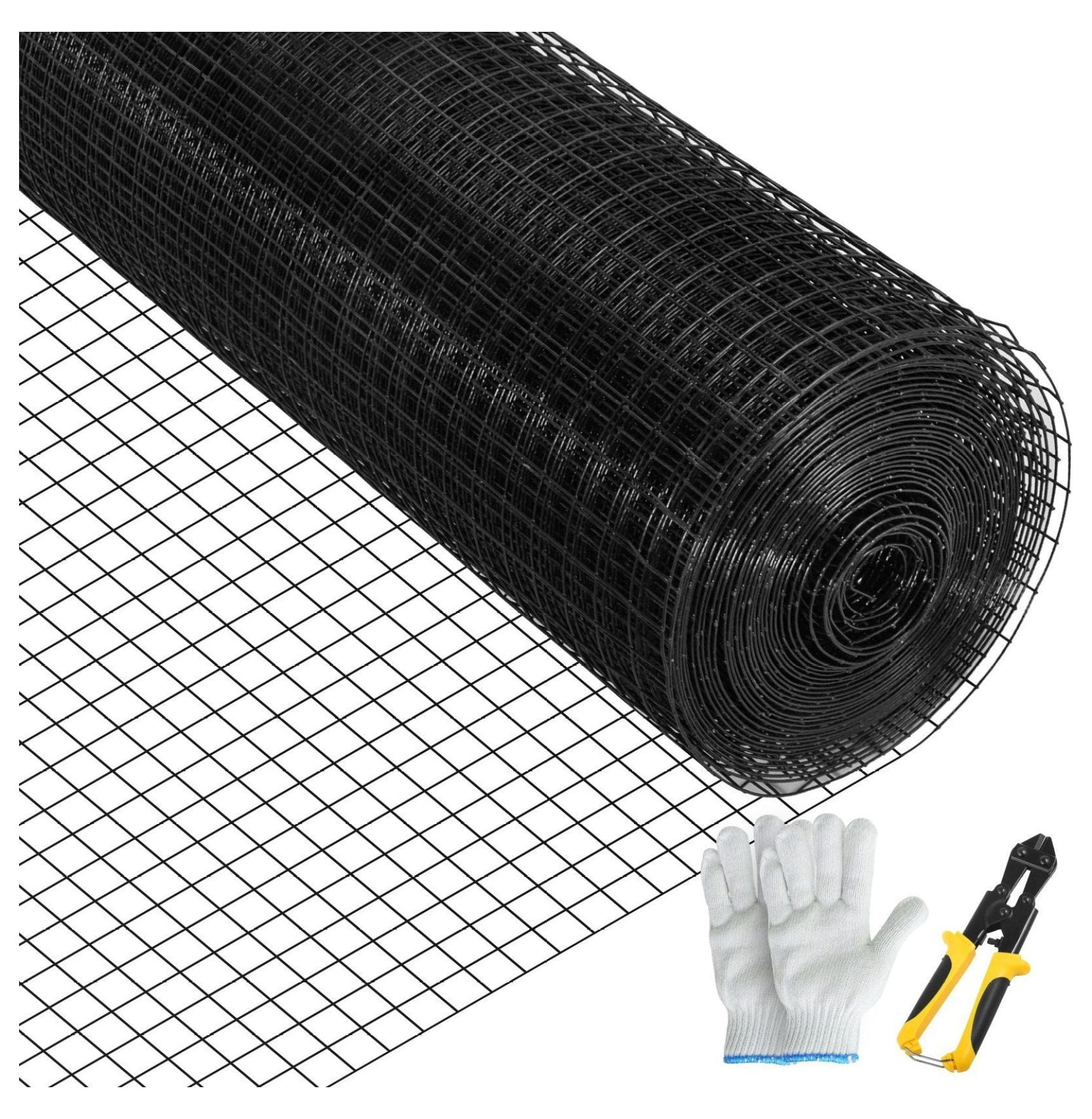 Welded Wire Fence Vinyl Coated 24x50ft, 1x1 Hardware Cloth 16 Gauge ...