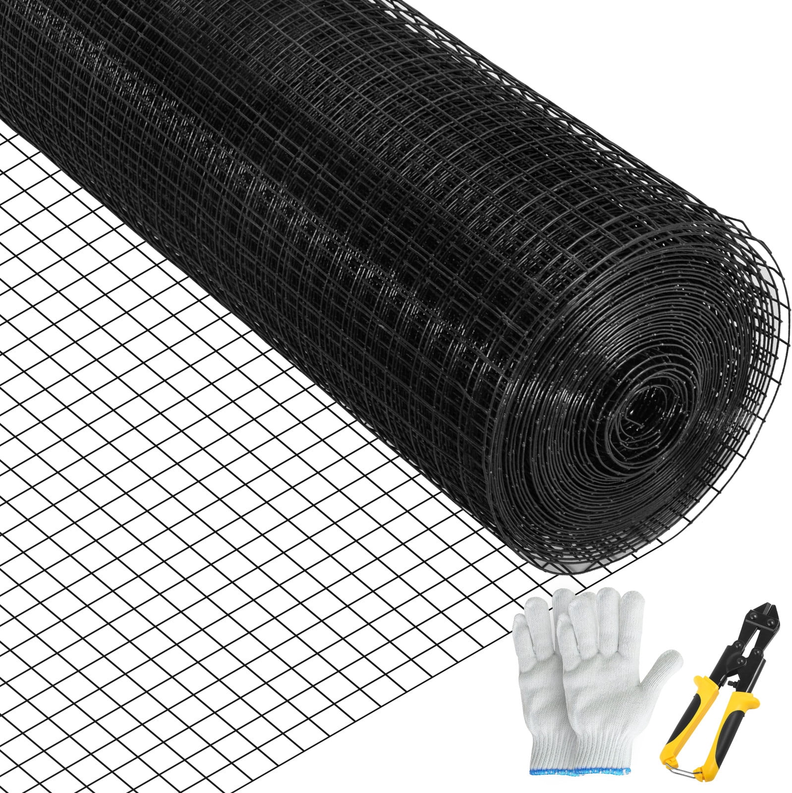 Welded Wire Fence Vinyl Coated Chicken Rabbit Mesh 1"x1" 16 Gauge 24 ...