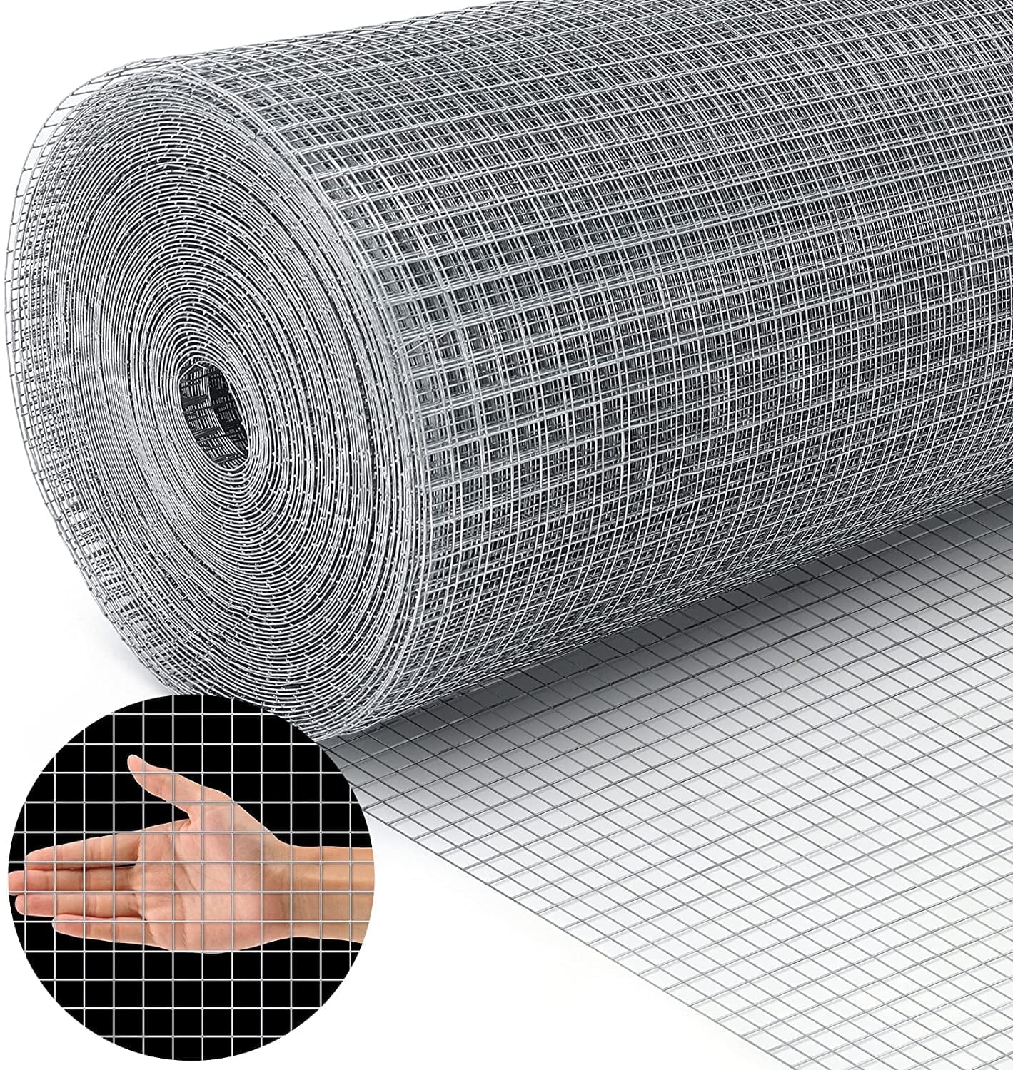YeulionCraft Galvanized Welded Wire Mesh 16 in×50 ft Poultry Fence ...