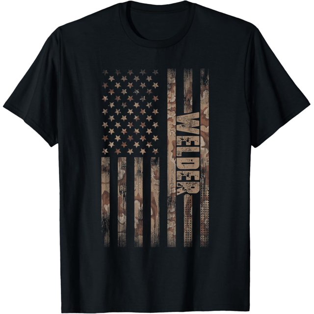 Welder American Flag Gift Welding T-Shirt - Walmart.com