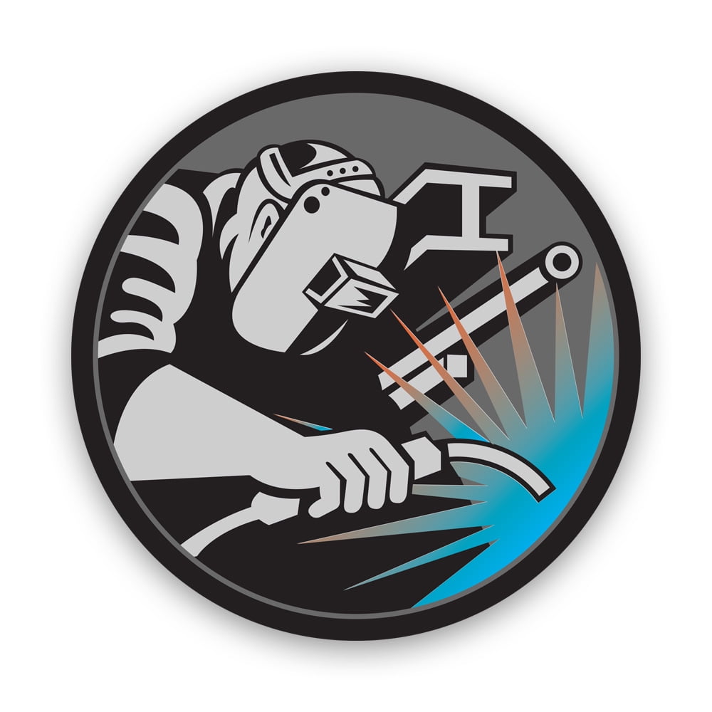 Welder Logo Sticker Decal - Self Adhesive Vinyl - Weatherproof - Made ...
