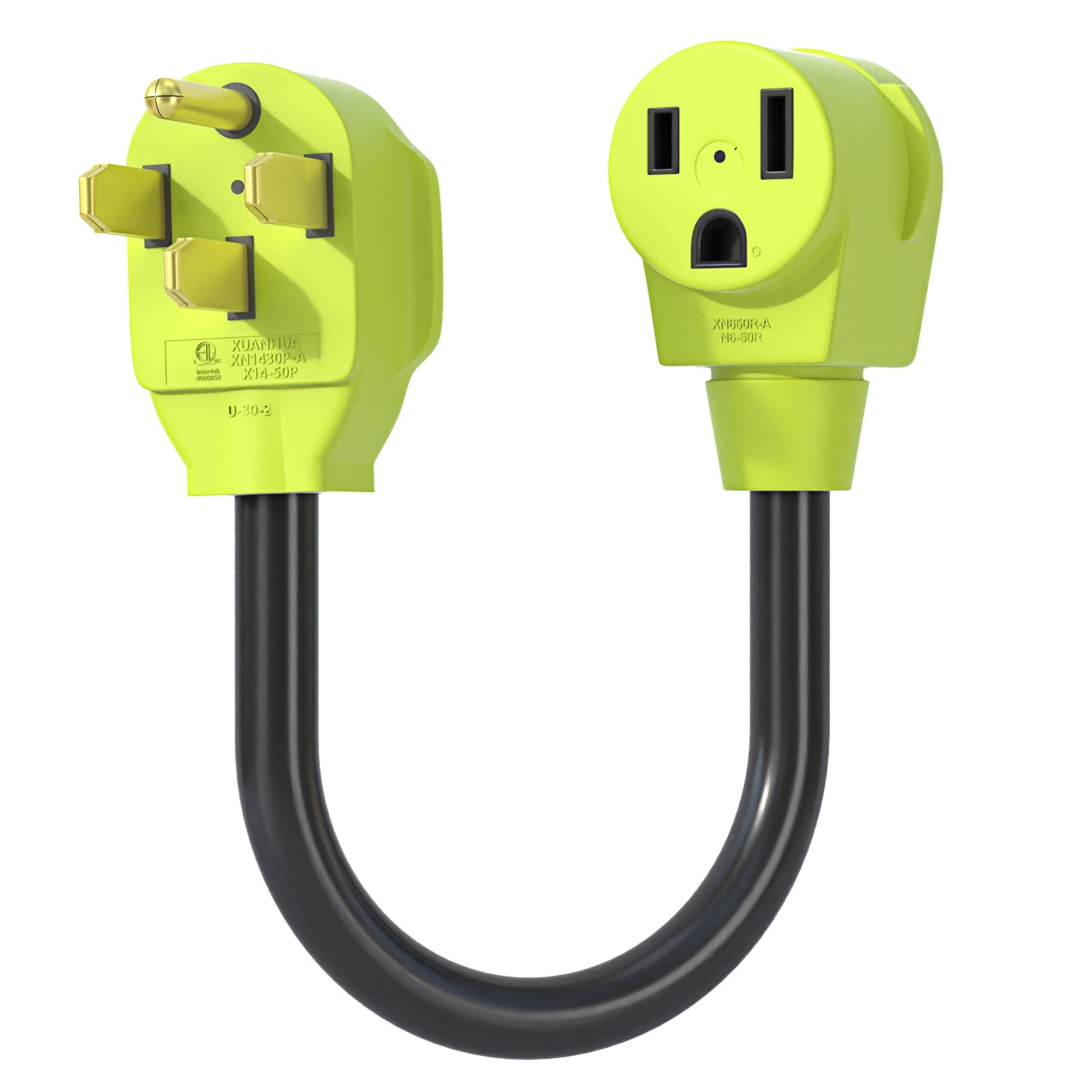 Welder Plug Adapter,NEMA 14-50P to NEMA 6-50R,4 Prong to 3 Ponng 50 Amp ...