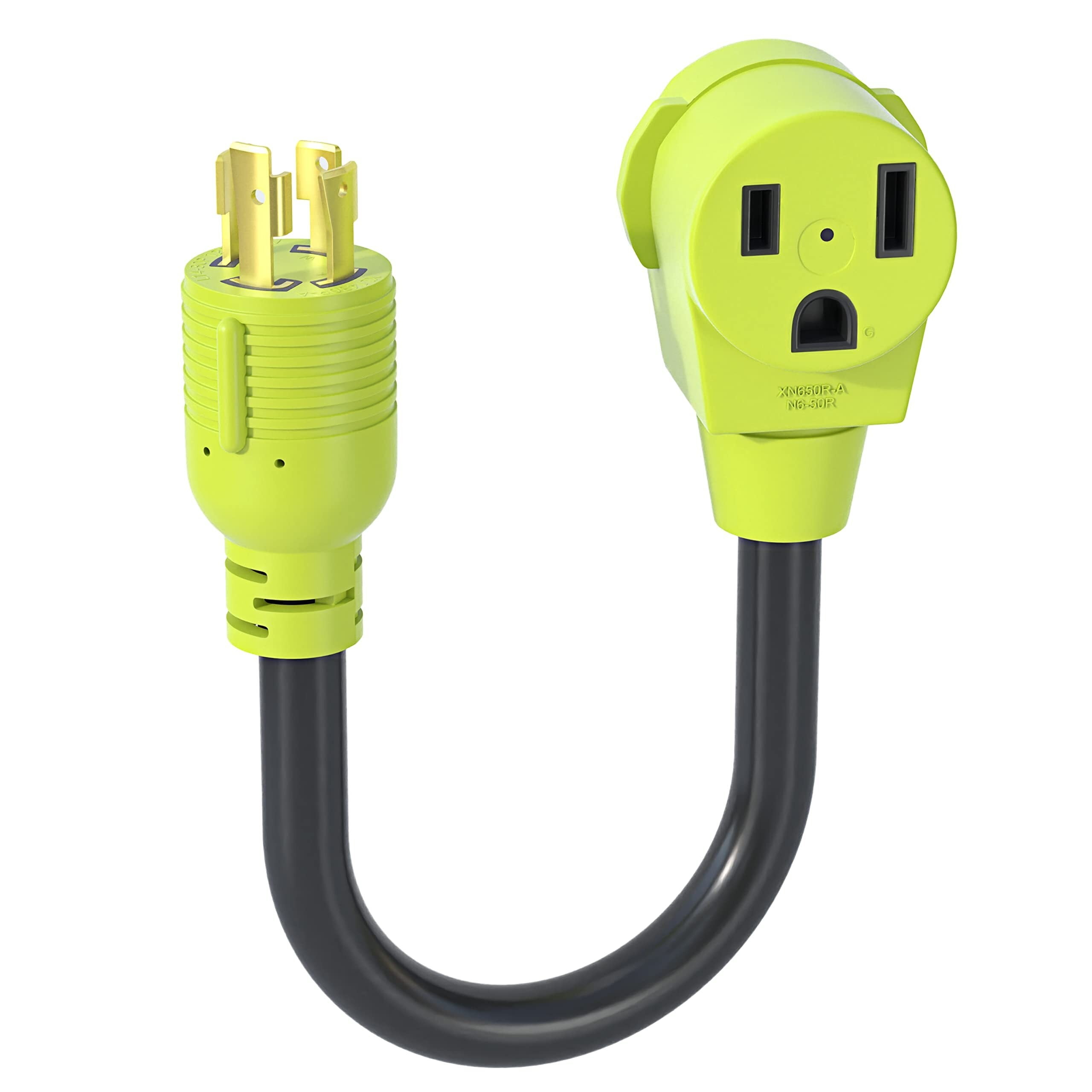 Welder Plug Adapter,NEMA 14-50P to NEMA 6-50R,4 Prong to 3 Ponng 50 Amp ...