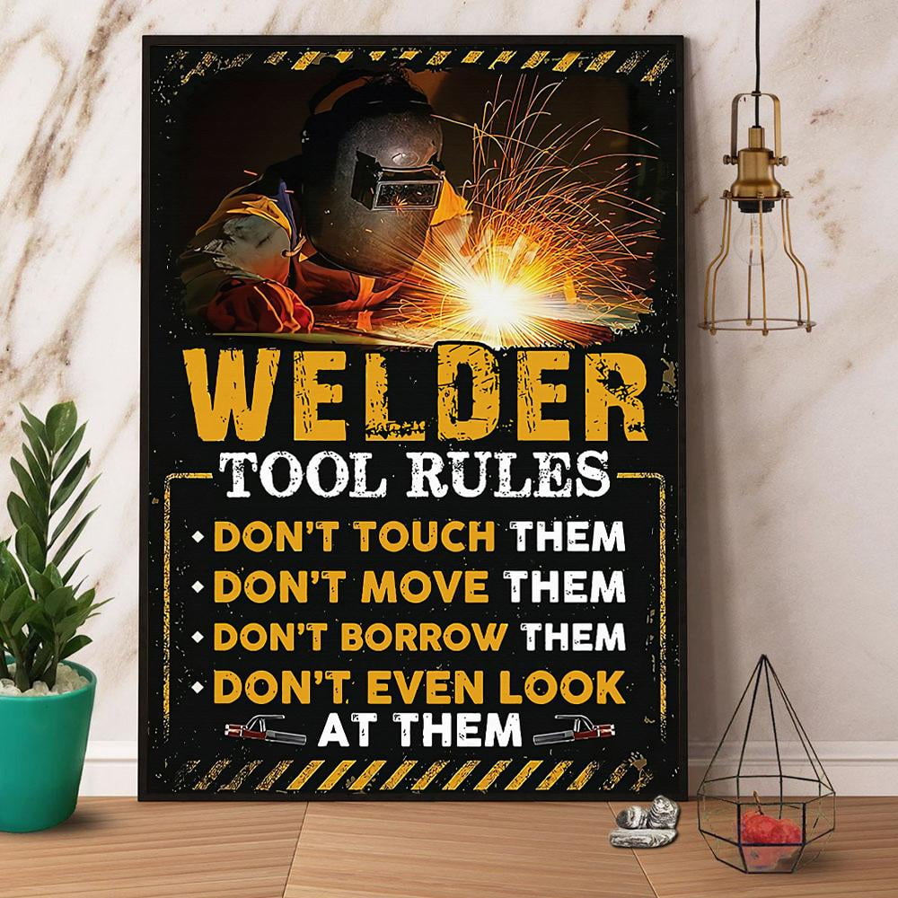 Welder Tool Rules Paper Poster No Frame Matte Wall Art Decor 24 x 36 ...