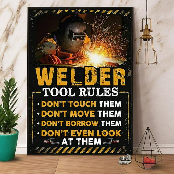 Welder Tool Rules Paper Poster No Frame Matte Wall Art Decor 24 x 36 ...