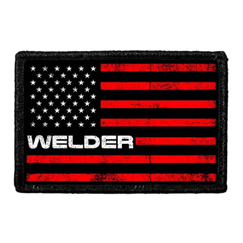 Welder - US Flag - Red - Removable Patch - Walmart.com