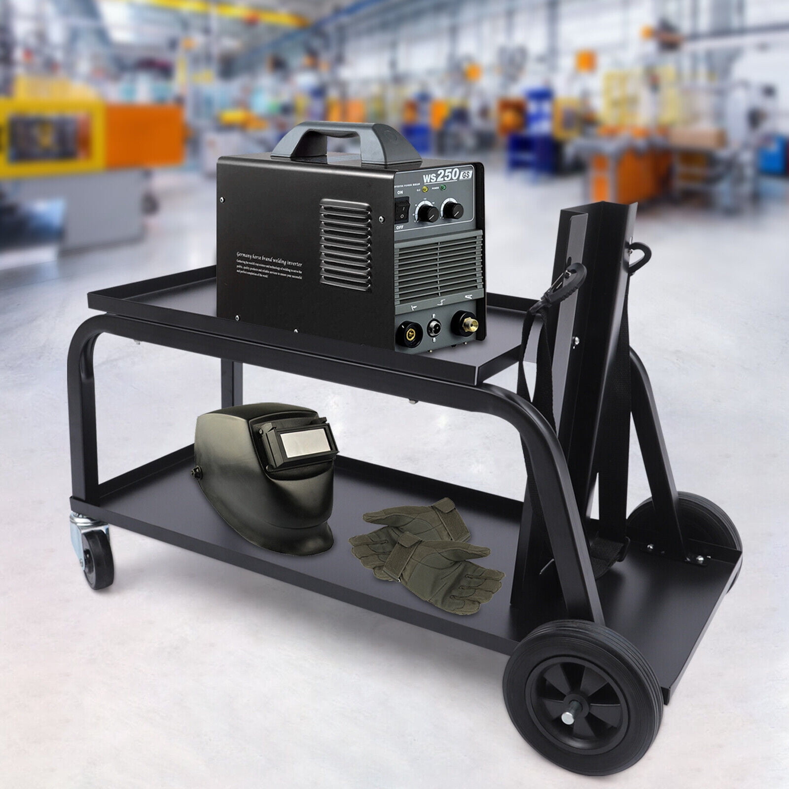 Welder Welding Cart Heavy Duty Plasma Cutter MIG TIG Universal Storage ...
