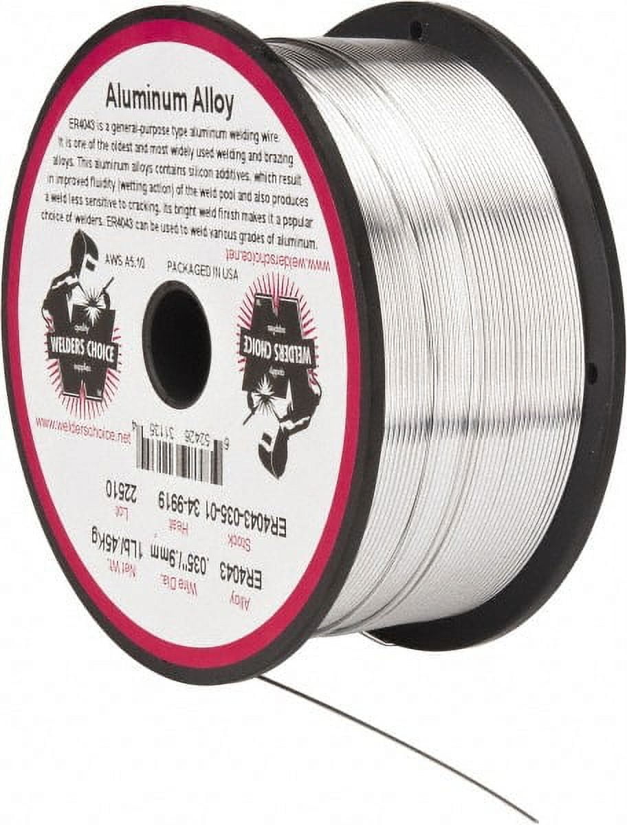 Welder's Choice ER4043-035-01 MIG Welding Wire: 0.035" Dia, Aluminum 1 ...