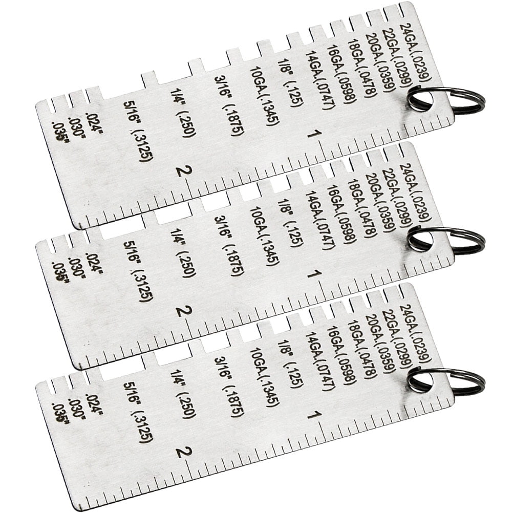 Welding Accessories and Tools Metal Thickness Gauge Stainless Steel ...