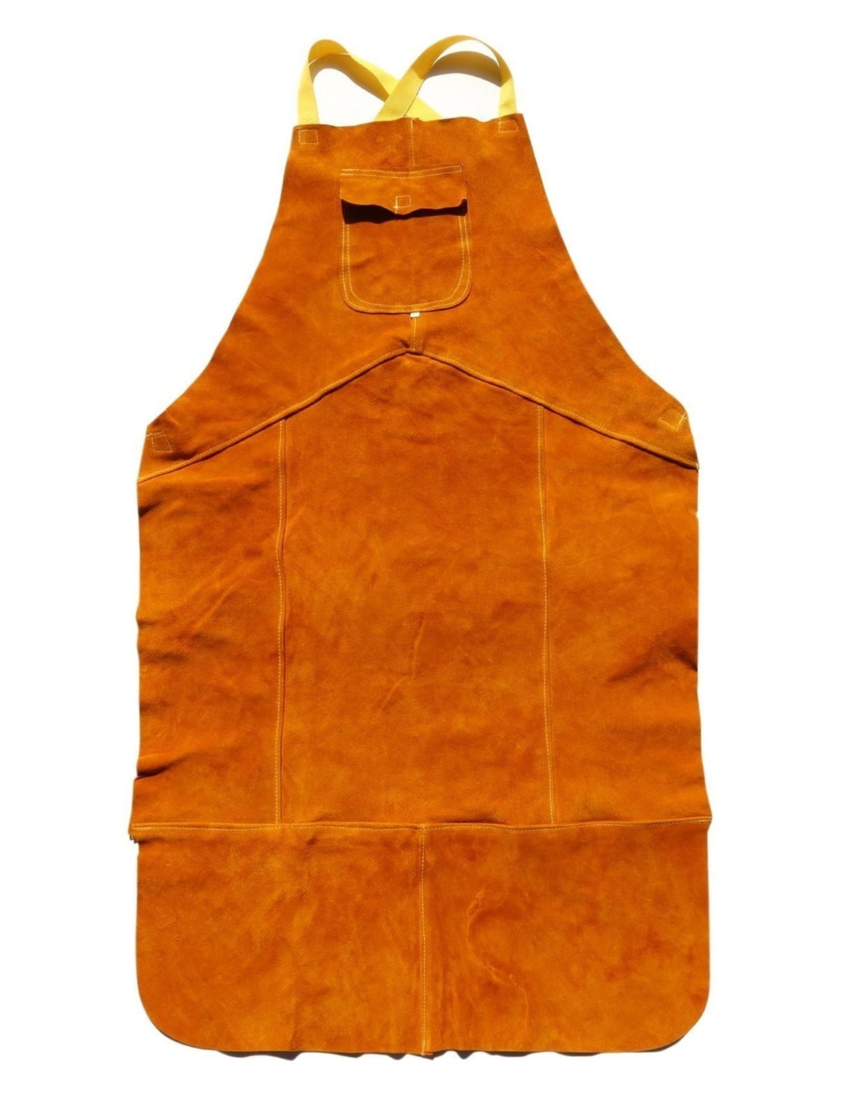 Welding Apron Full Leather Chest Protector Safety Overalls.Leather ...