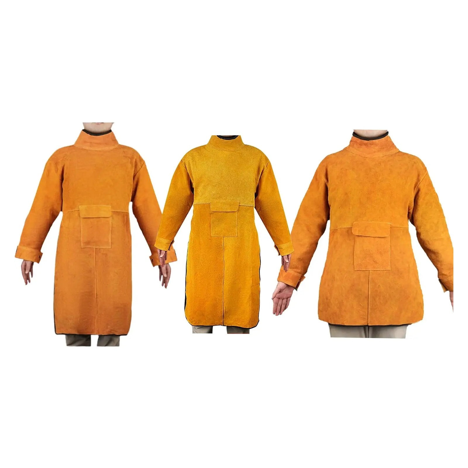 Welding Apron with Sleeve Welding Protective Clothing Welding Jacket ...