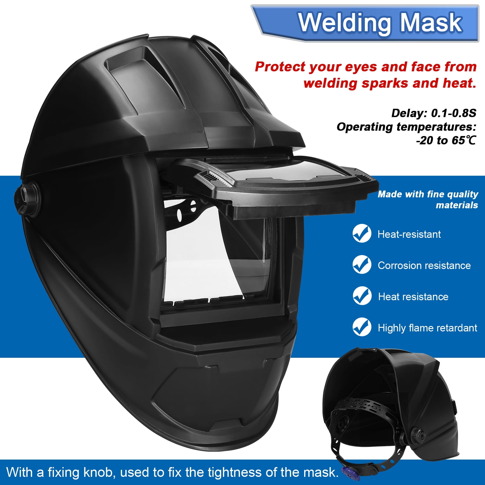 Welding Automatic Dimming Welding Mask HeadMounted Welding Helmets ...