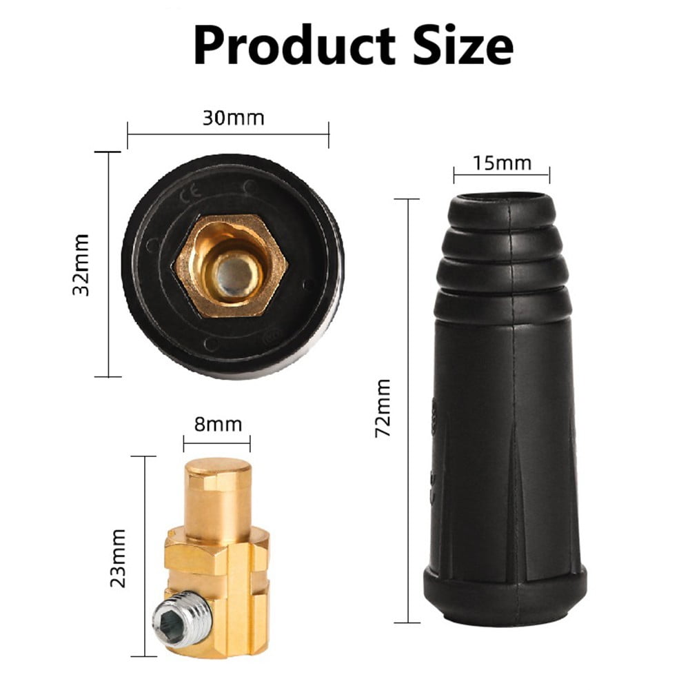 Welding Cable Joint Quick Connector For Dkj10-25 For Welder Machine ...