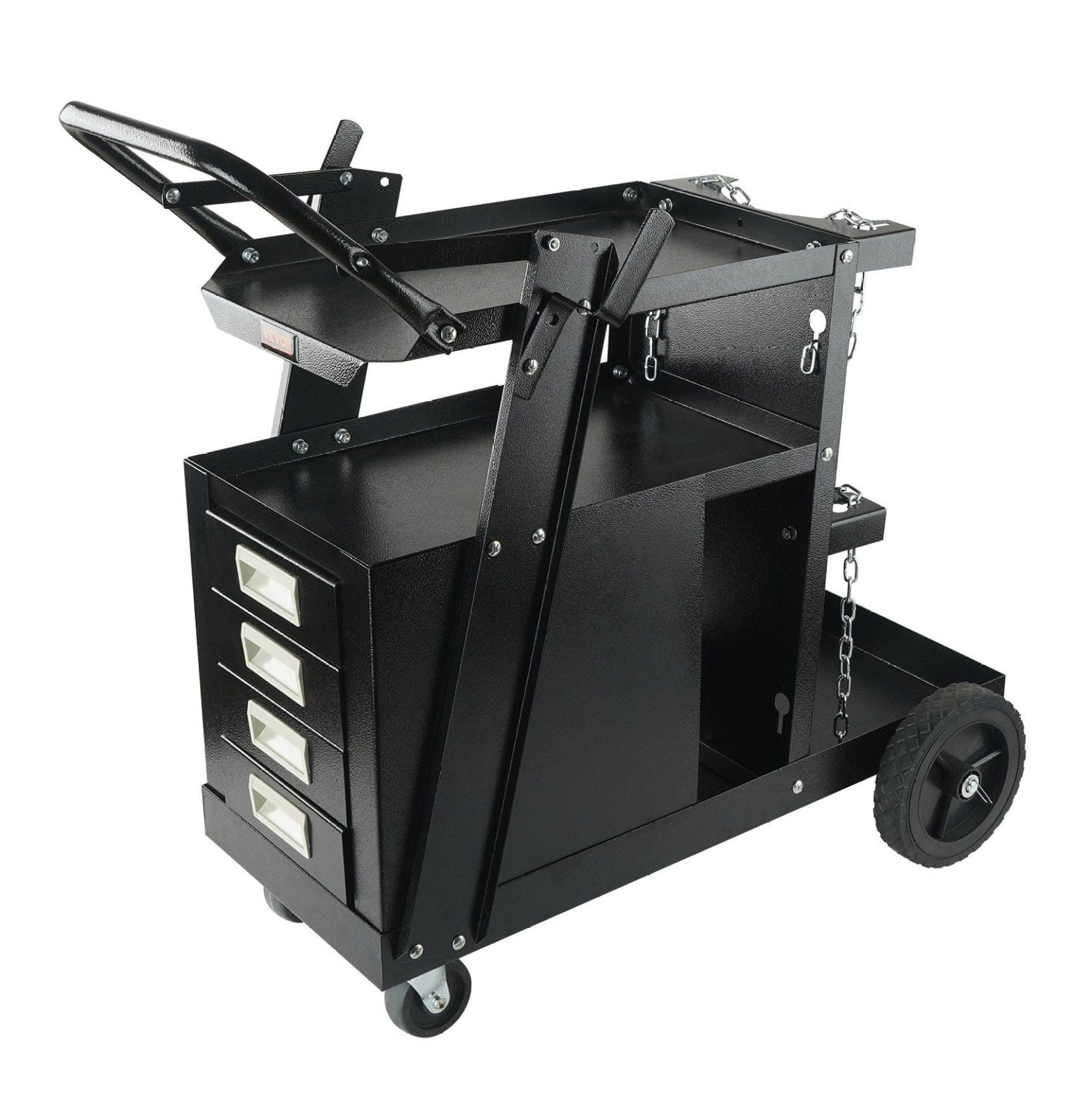 Welding Cart, 2-Tier 4 Drawers Welder Cart with 265 LBS Weight Capacity ...